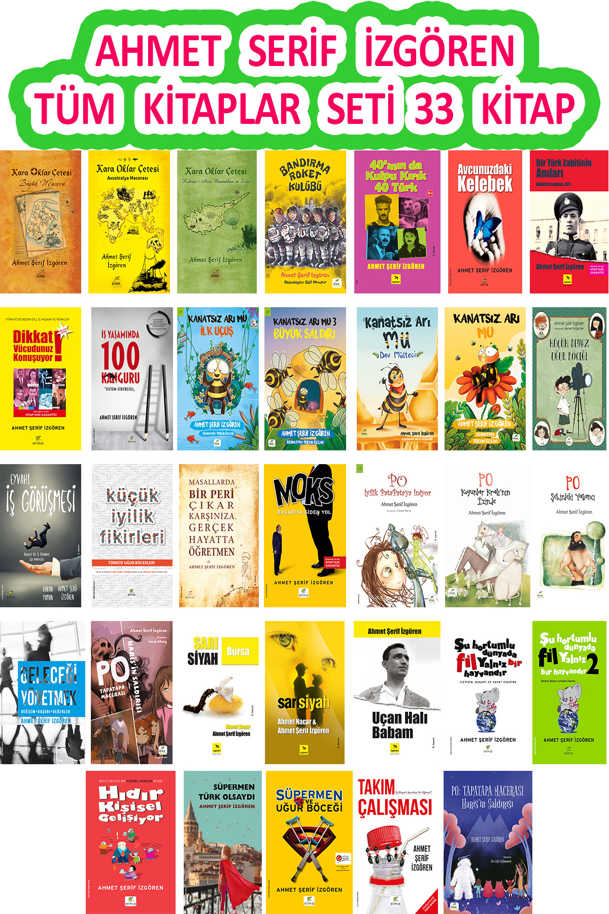 ELMA Yayınevi Ahmet Şerif izgören Tüm Kitaplar Seti 33 Kitap Fiyatı, Yorumları - Trendyol