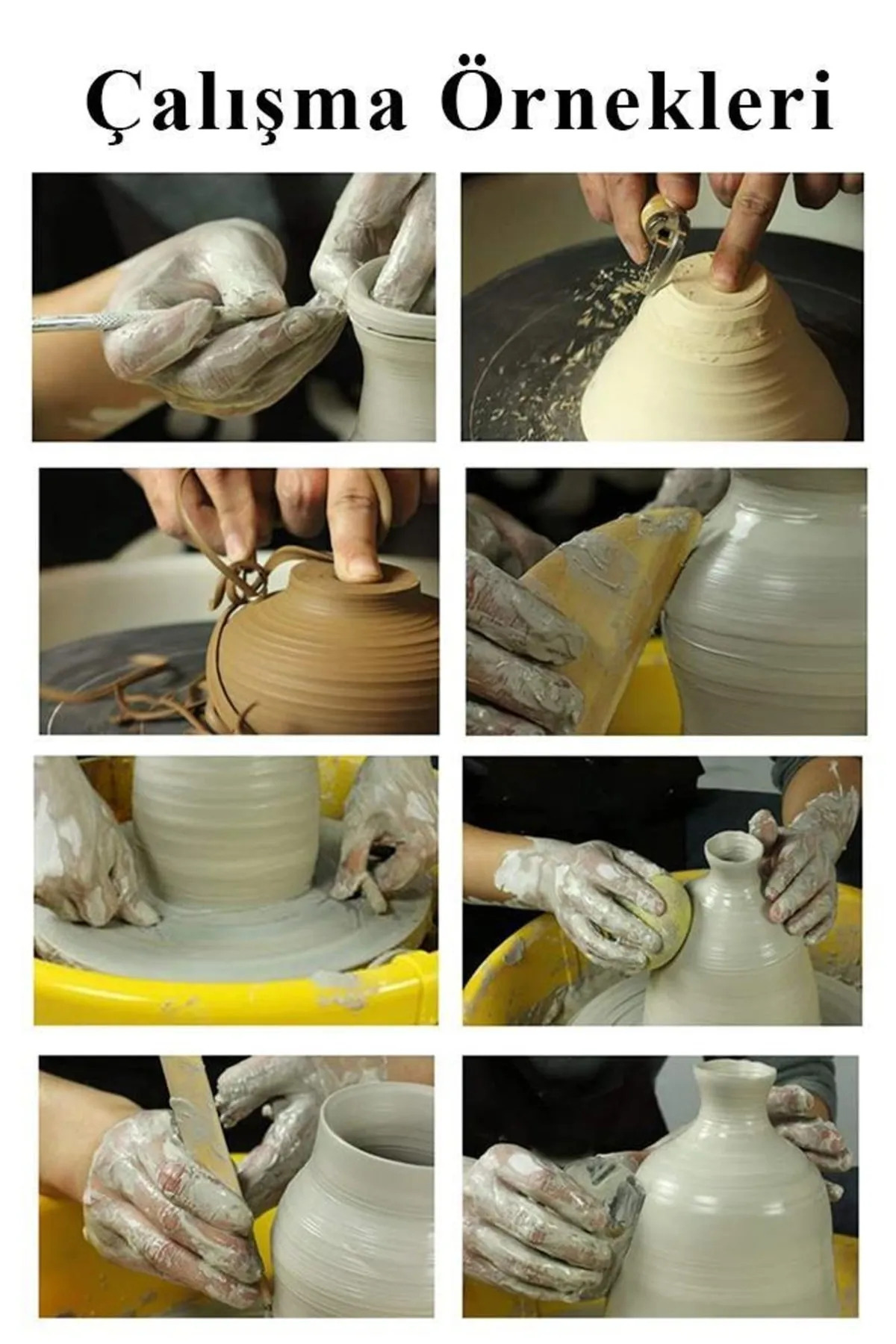 Südor Seramik Başlangıç Boyama Seti 29 Parça Kil Hamuru Fırça Palet ...