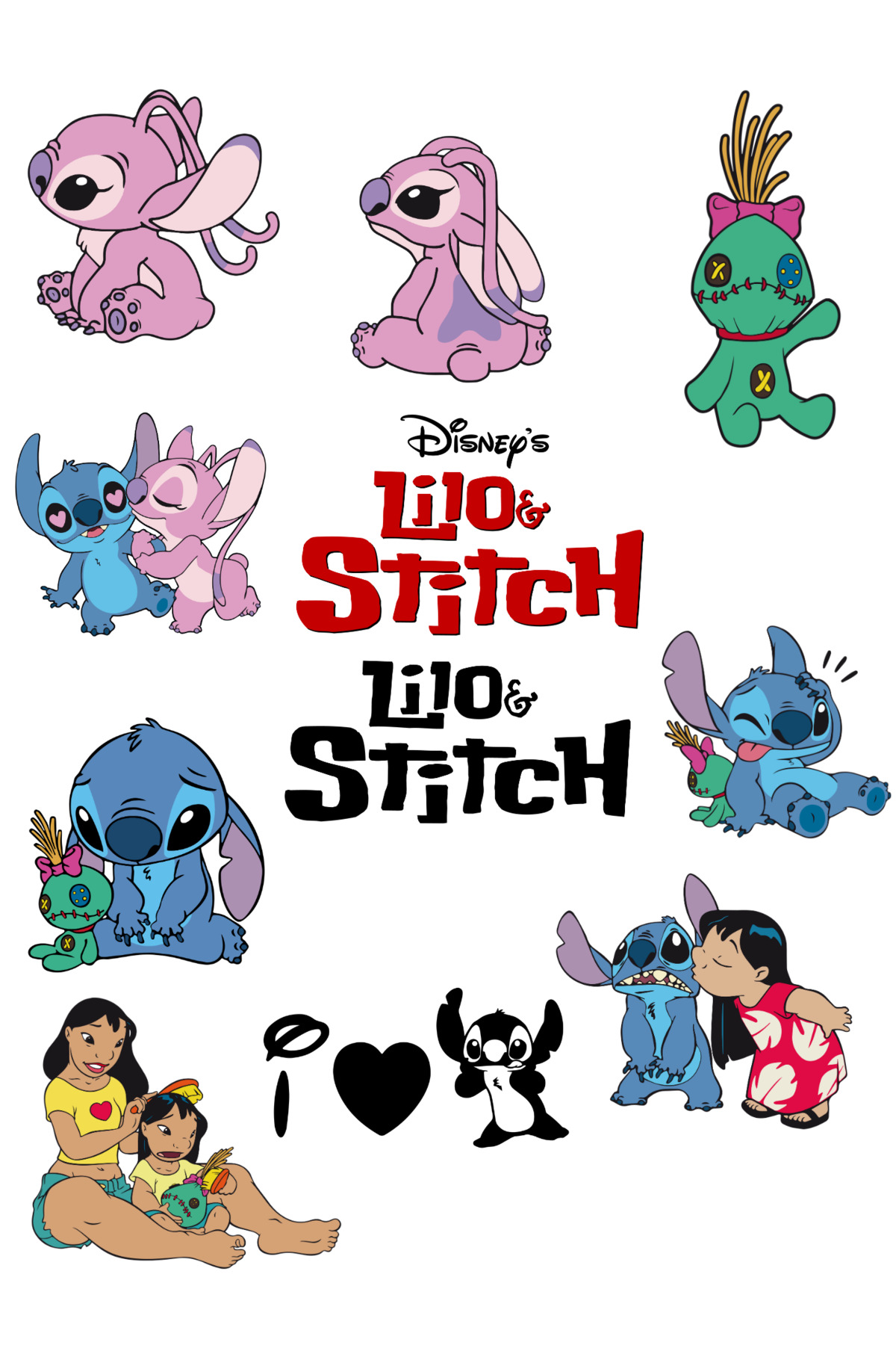 Fun Life 50 Parça Lilo Ve Stiç - Lilo And Stitch Sticker Seti - Fiyatı ...