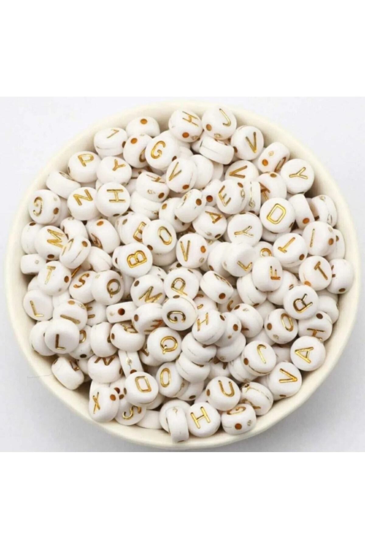 HASAN ERDOĞAN 1000(Bin) Adet Yassı Harf Boncuk Gold - Fiyatı, Yorumları