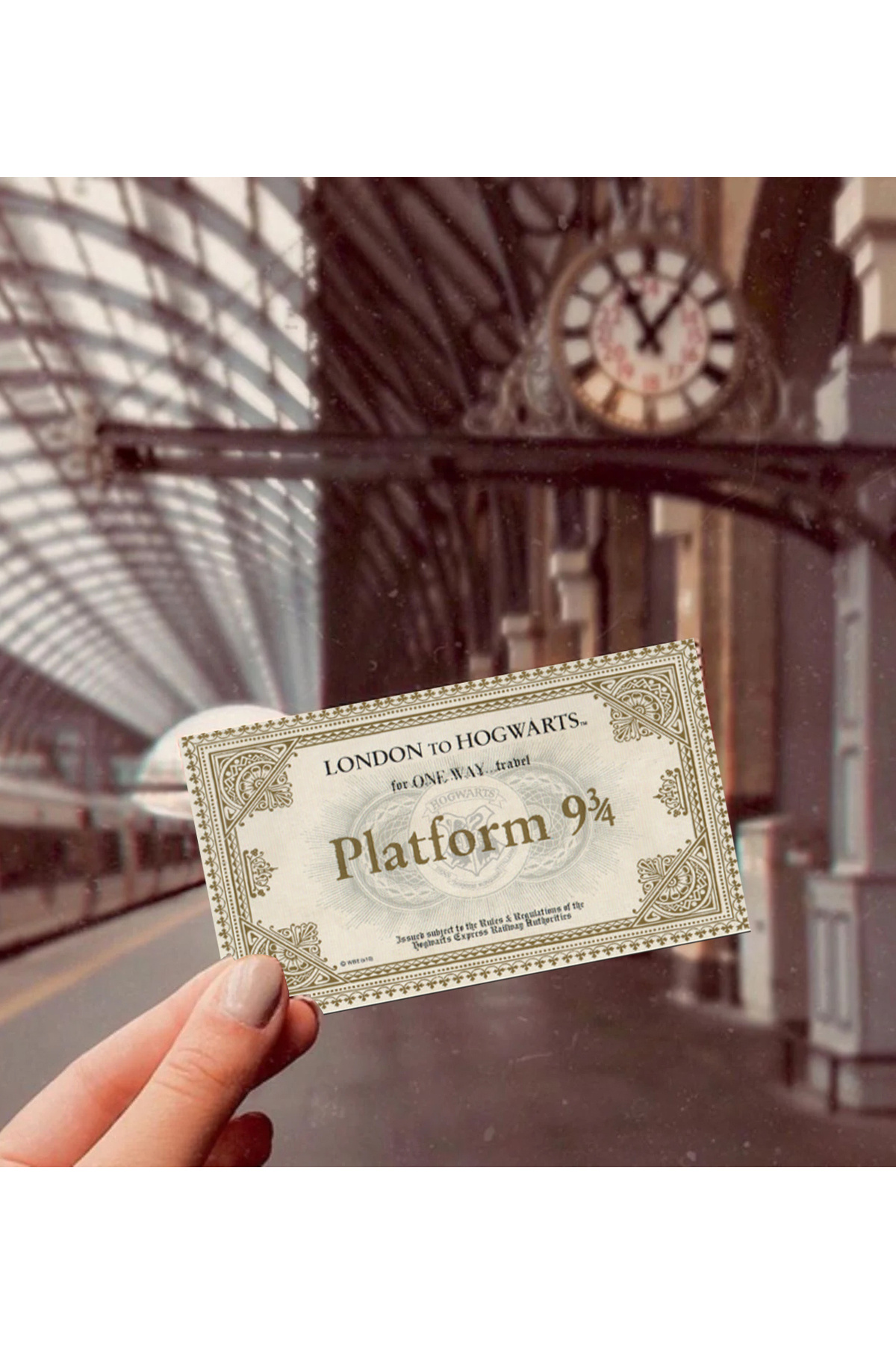 Pankart Evi Harry Potter Hogwarts Platform 9 3/4 Bilet Pano Kart ...