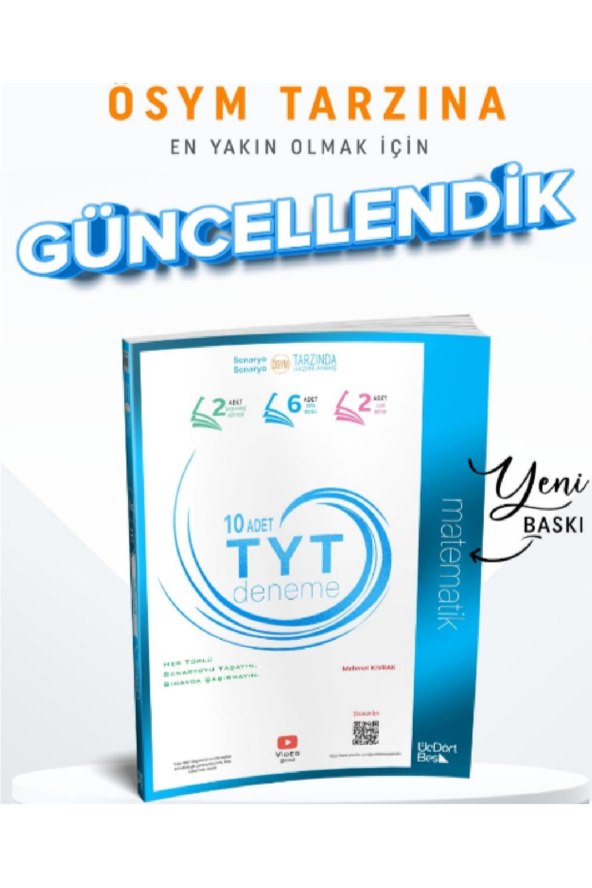 345 YAYINLARI 345 Üç Dört Beş Yayınları 2023-2024 TYT Matematik 10 lu ...
