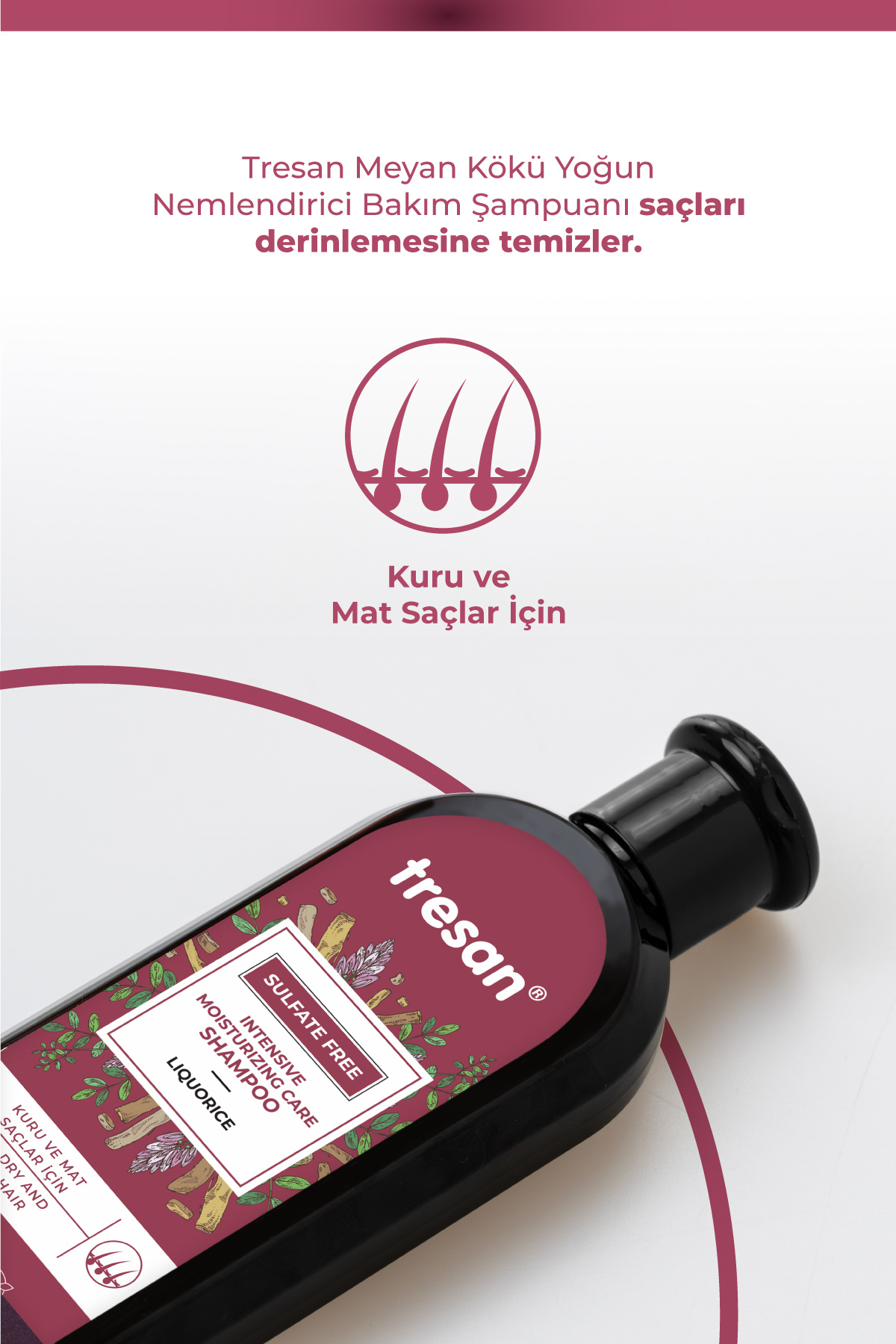 Tresan Meyan Kökü Yoğun Nemlendirici Sülfatsız Bakım Şampuanı 300 ml x2 ...