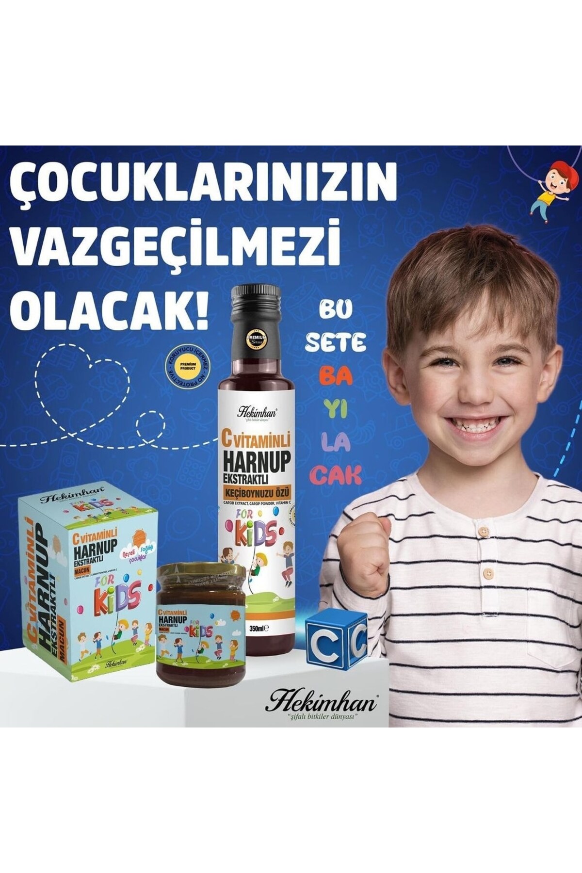 hekimhan bitkisel C vitaminli Harnup ekstraklı çocuk macunu ve pekmezi ...