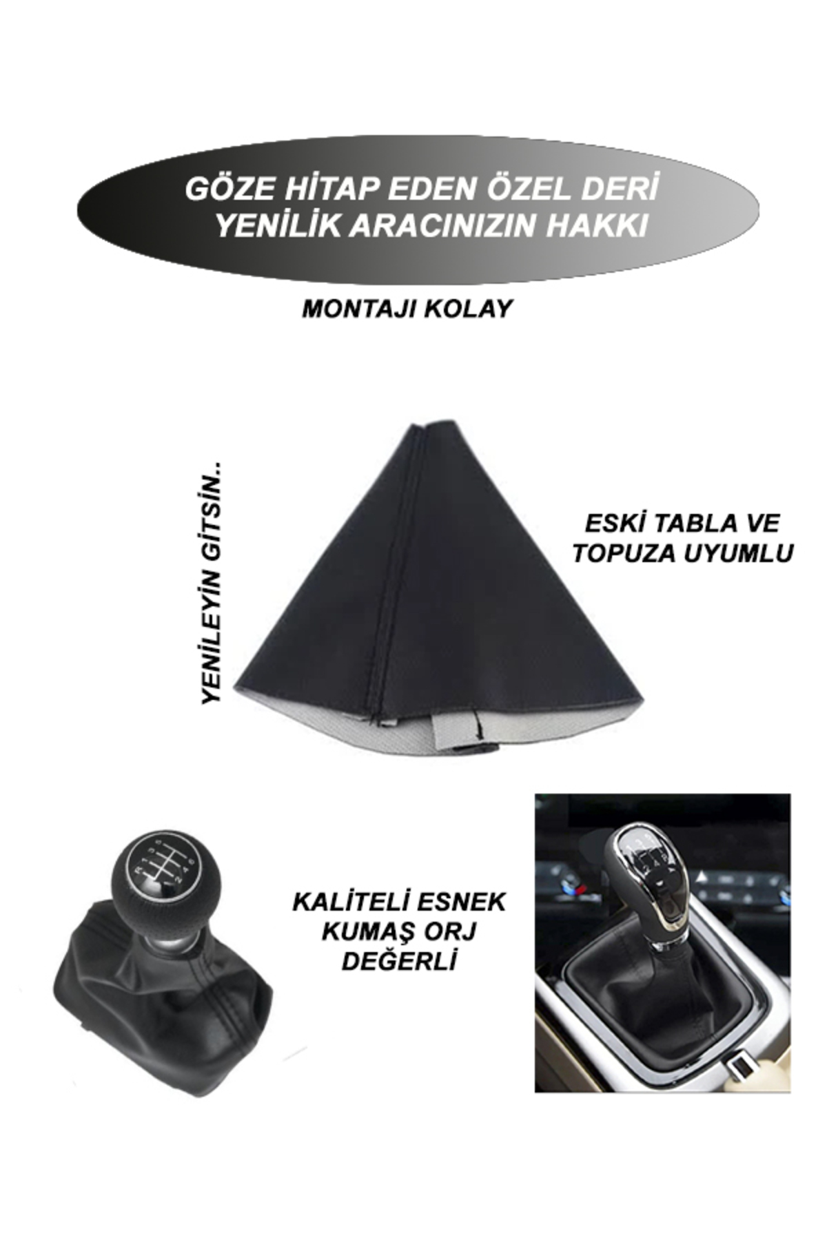 bol bol cesit PEGUEOT 607 Compatible Vehicle, Car, Auto Gear Gaiter ...