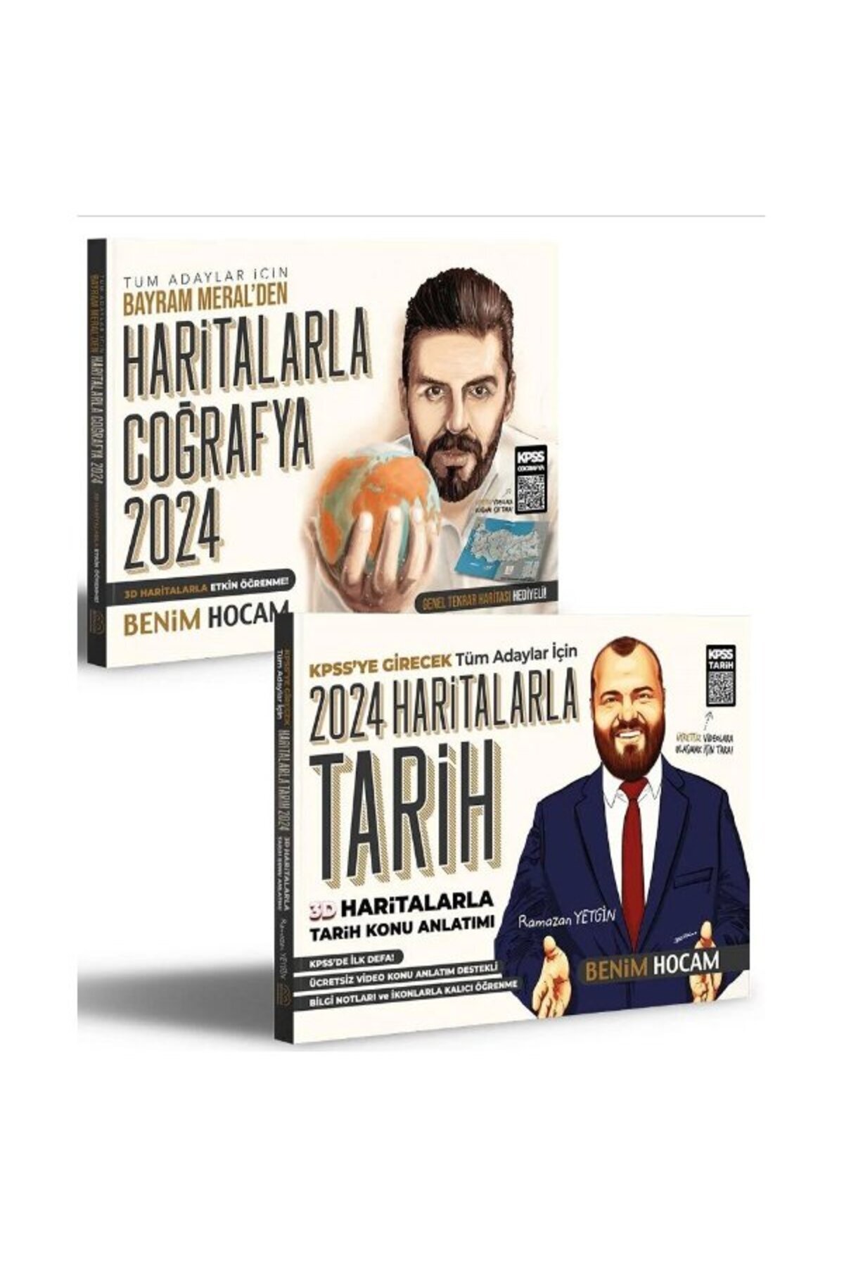 Benim Hocam Yayınları 2024 KPSS Tarih+Coğrafya Haritalarla Konu 2 li Set - Ramazan Yetgin ...