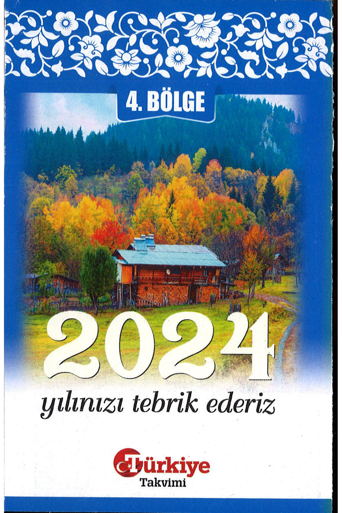 Elif Kitabevi 4. Bölge 2024 Yılı Türkiye Takvimi 365 Gün Yapraklı Dini ...