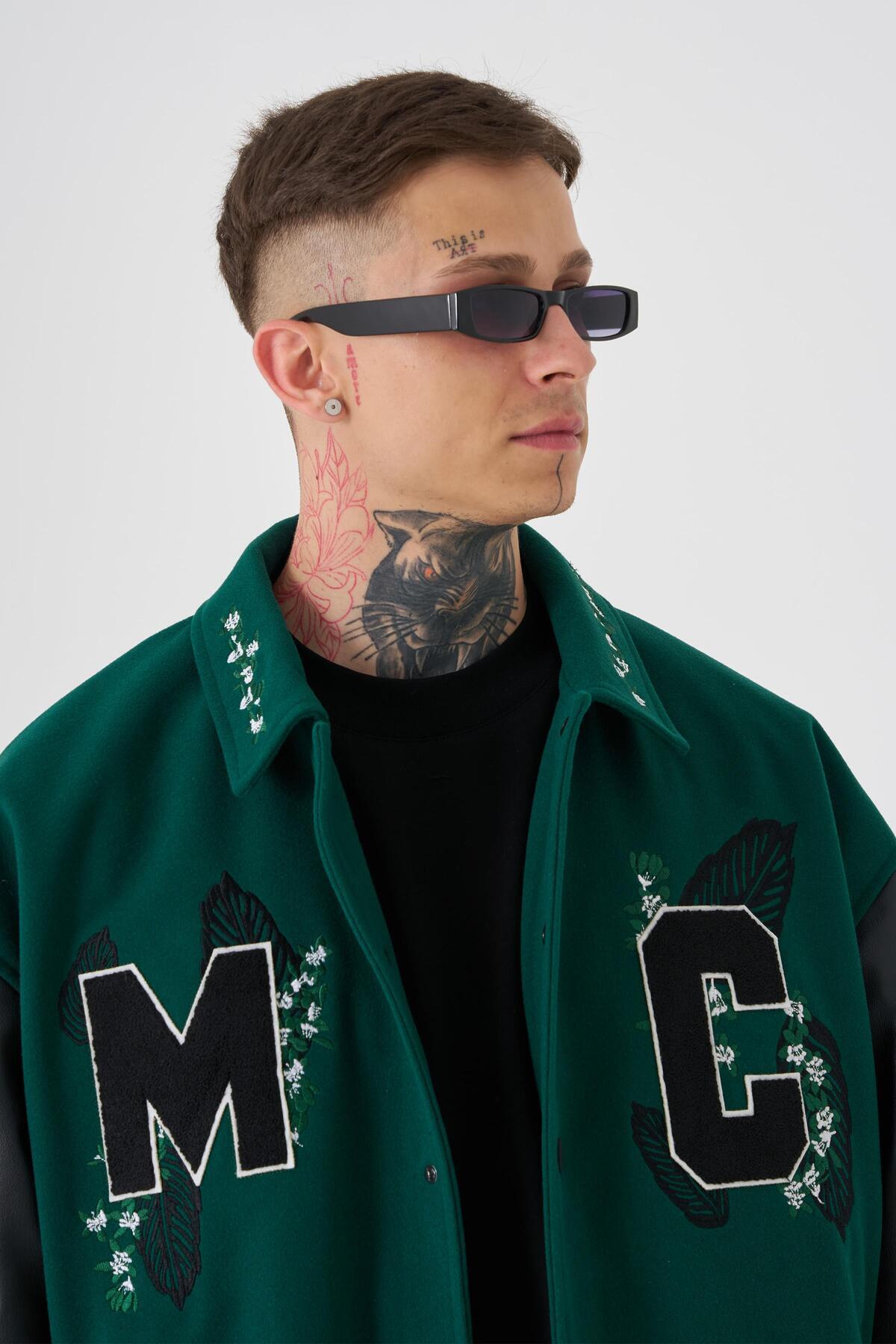 Machinist Erkek Solid MC Oversize Yeşil Bomber Ceket Fiyatı, Yorumları - Trendyol