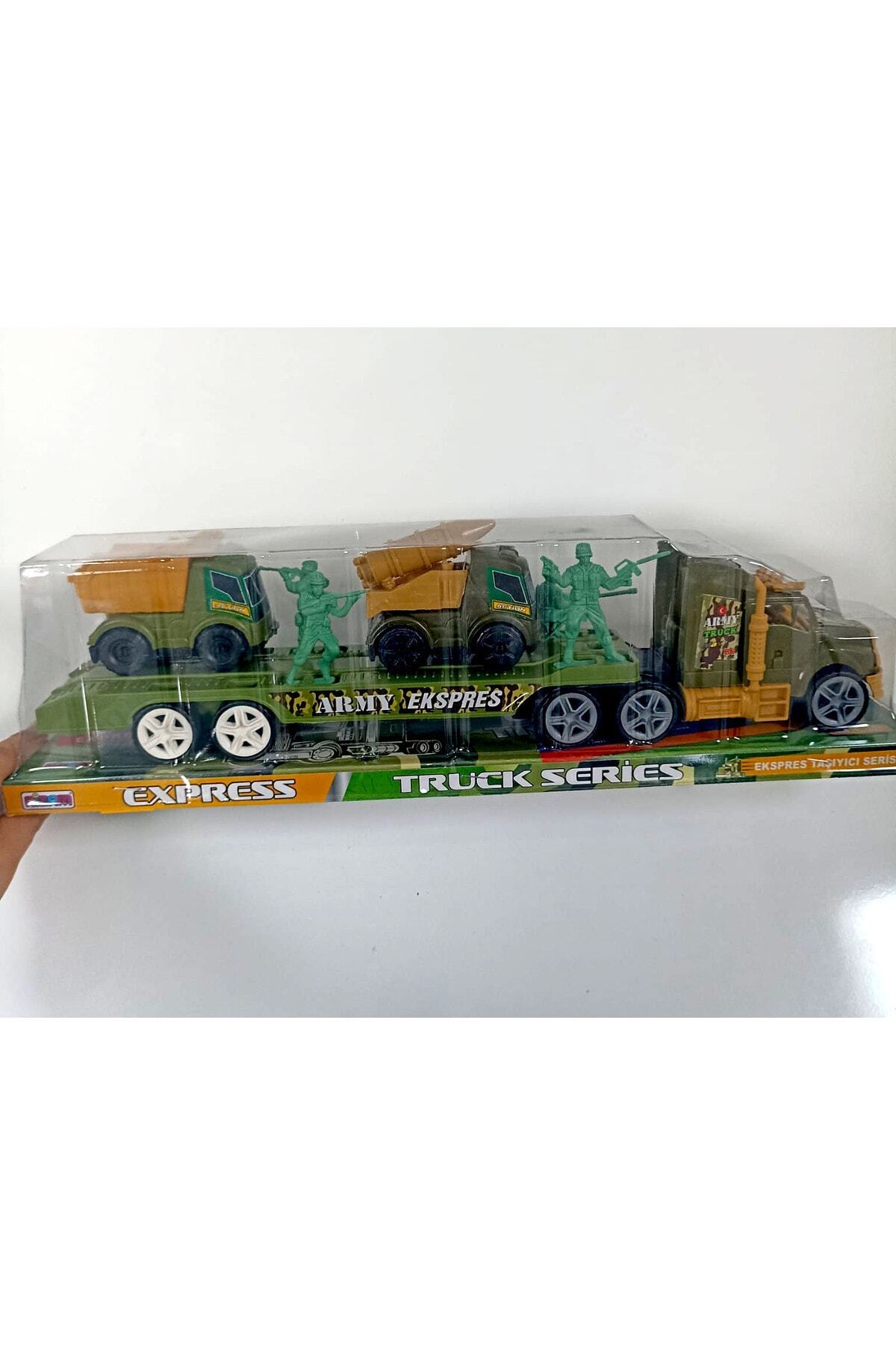 ALYTOYS Erkek Oyuncak Askeri Araç Taşıma Tırı Kamyon Roketatar Asker ...