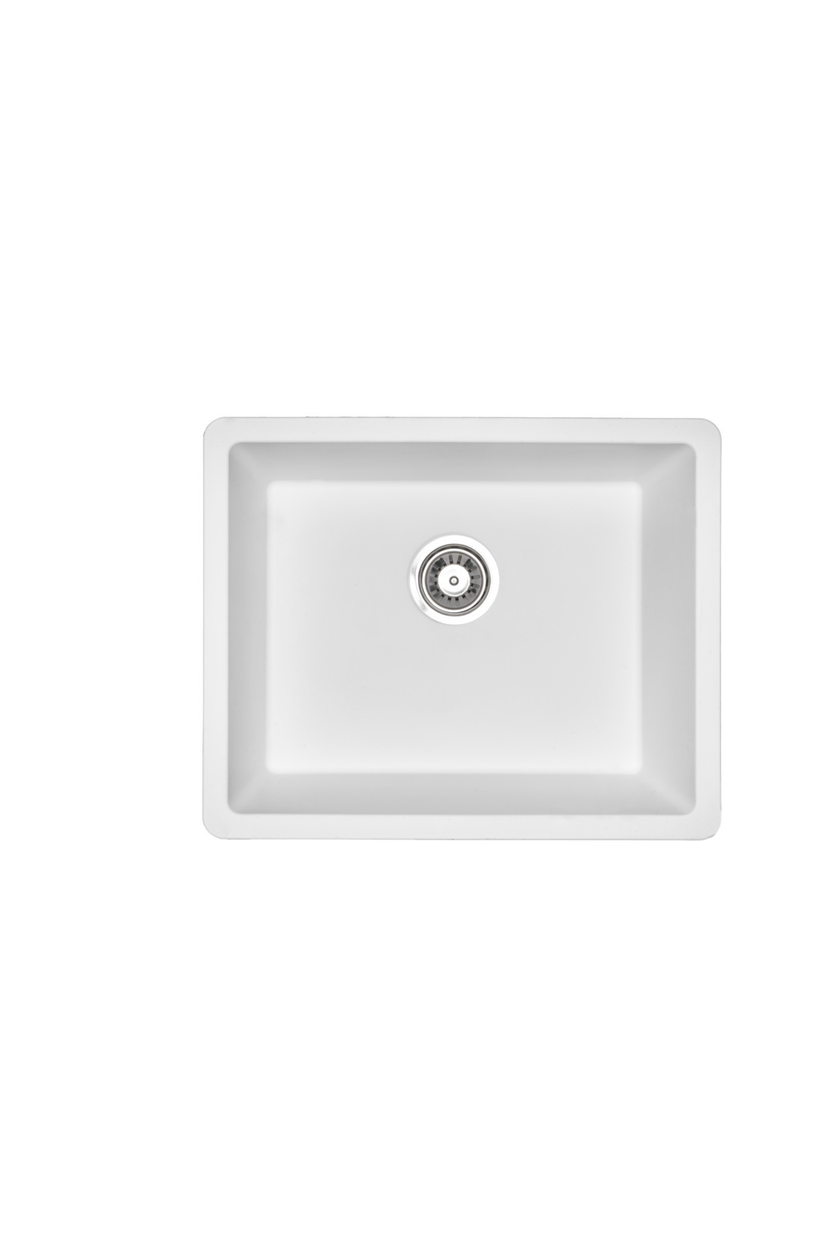 Vosh Tezgah Altı Beyaz Granit Mutfak Evyesi 55 X 45 Cm Fiyatı ...