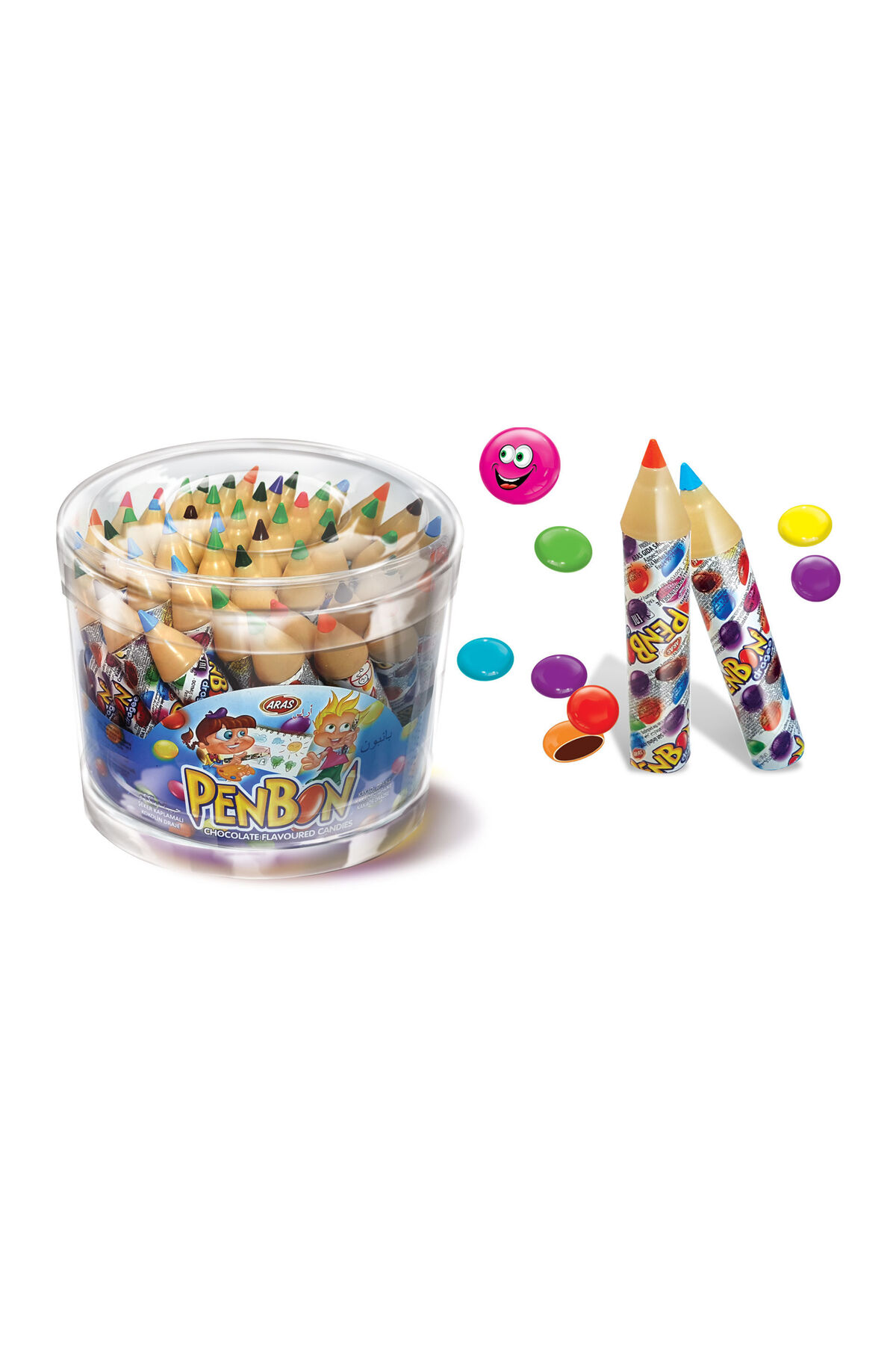 ARAS Mını Penbon 8gr Fişek Şeker Kap. Kokolin Draje - 50 Adet - Fiyatı ...