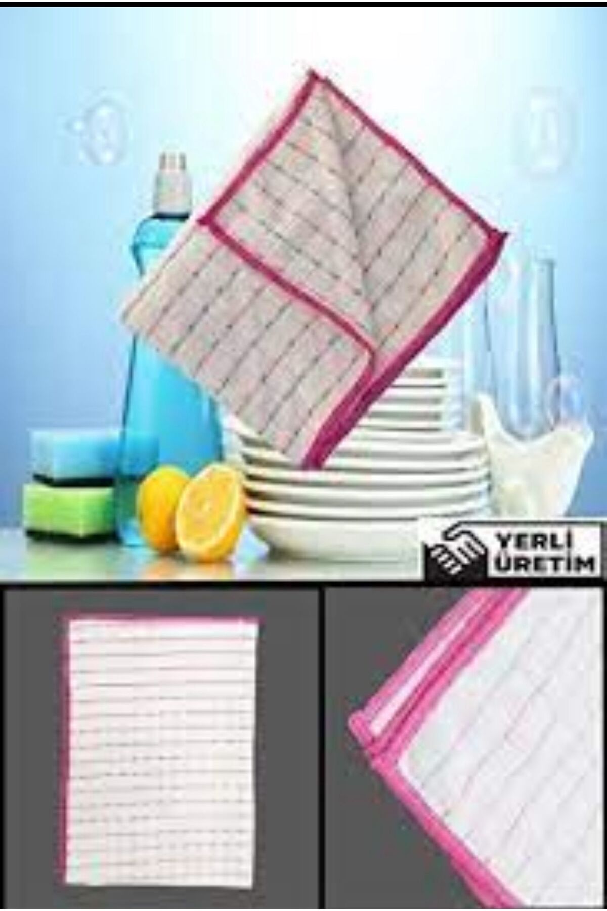 Miss Cleaning canan miss clean ( 3 Adet ) Mutfak Bulaşık Kurulama Bezi Sihirli Mikrofiber ...