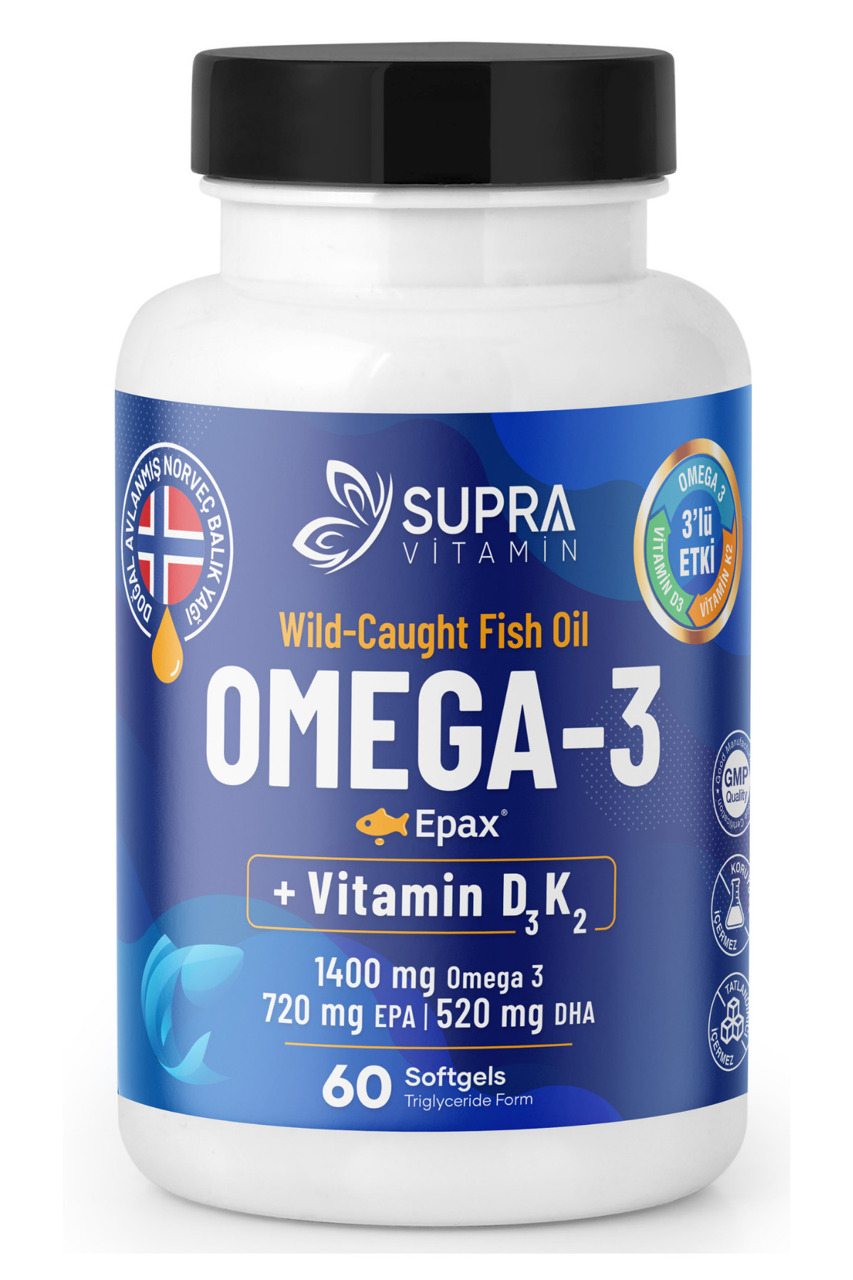 Supra Protein Epax® Omeg-3 Balık Yağı, 2.000 Mg Fish Oil + Vitamin D3 ...