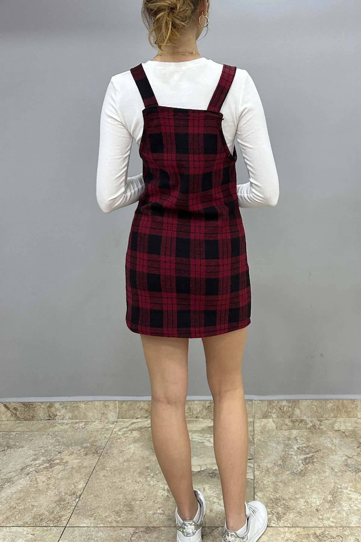 Slash Butik Kadın Salopet Askılı Düğmeli Cep Detay Elbise Fiyatı ...