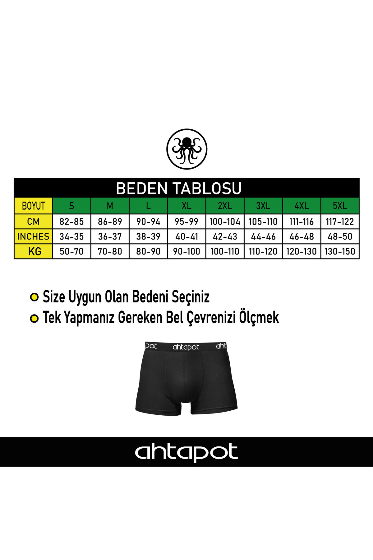 AHTAPOT COLLECTION 6'lı Kutu Likralı Premium Erkek Boxer Zeno Fiyatı ...