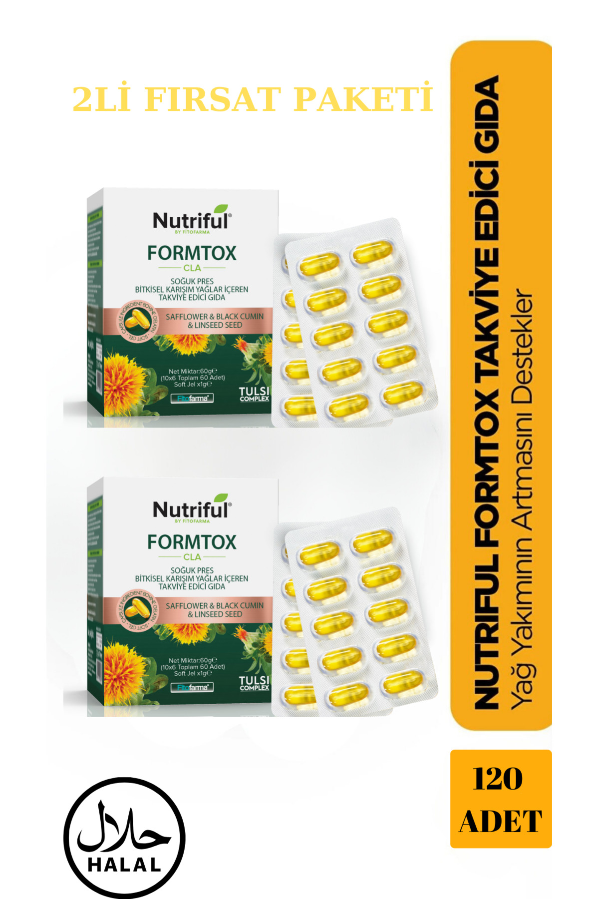 Nutriful Formtox Soft Jel Yağ Yakımına Yardımcı Takviye Edici Gıda 2 Lİ PAKET - Fiyatı, Yorumları
