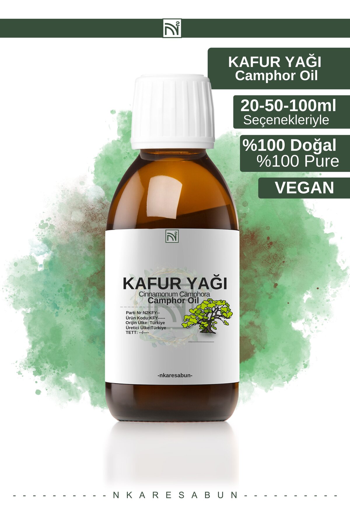 nkare Kafur Yağı 20 ml %100 Doğal Katkı Ve Koruyucu Içermez. Camphor ...