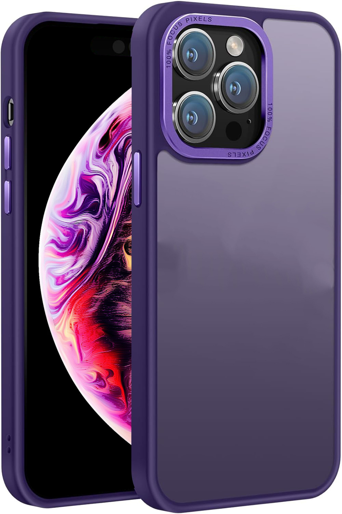 TrendCell Iphone 11 Pro Max İçin Metal Çerçeveli Mat Darbeye Çizilmeye ...