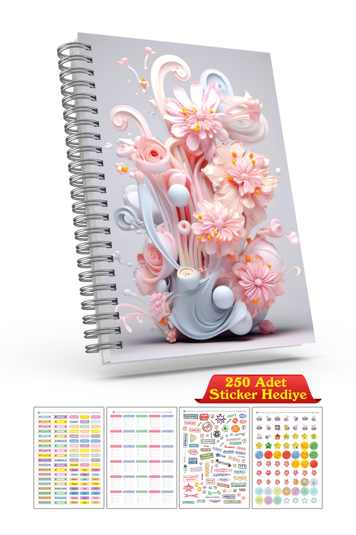 cabuk baskı Planlayıcı Ajanda, A5 Süresiz Ajanda, Haftalık Planlayıcı ...