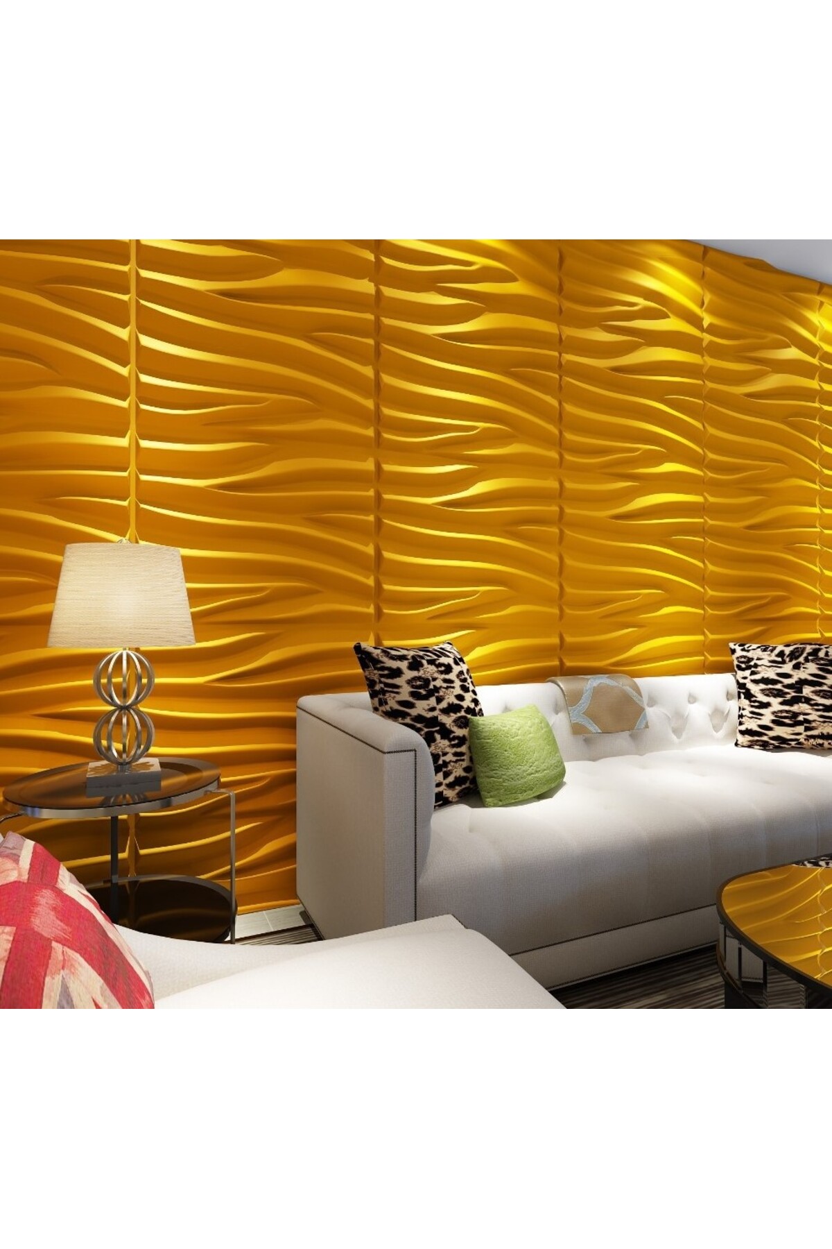 Duvarım 3 Boyutlu Boyanabilir PVC Duvar Paneli Modern (50-50 cm 4 adet ...