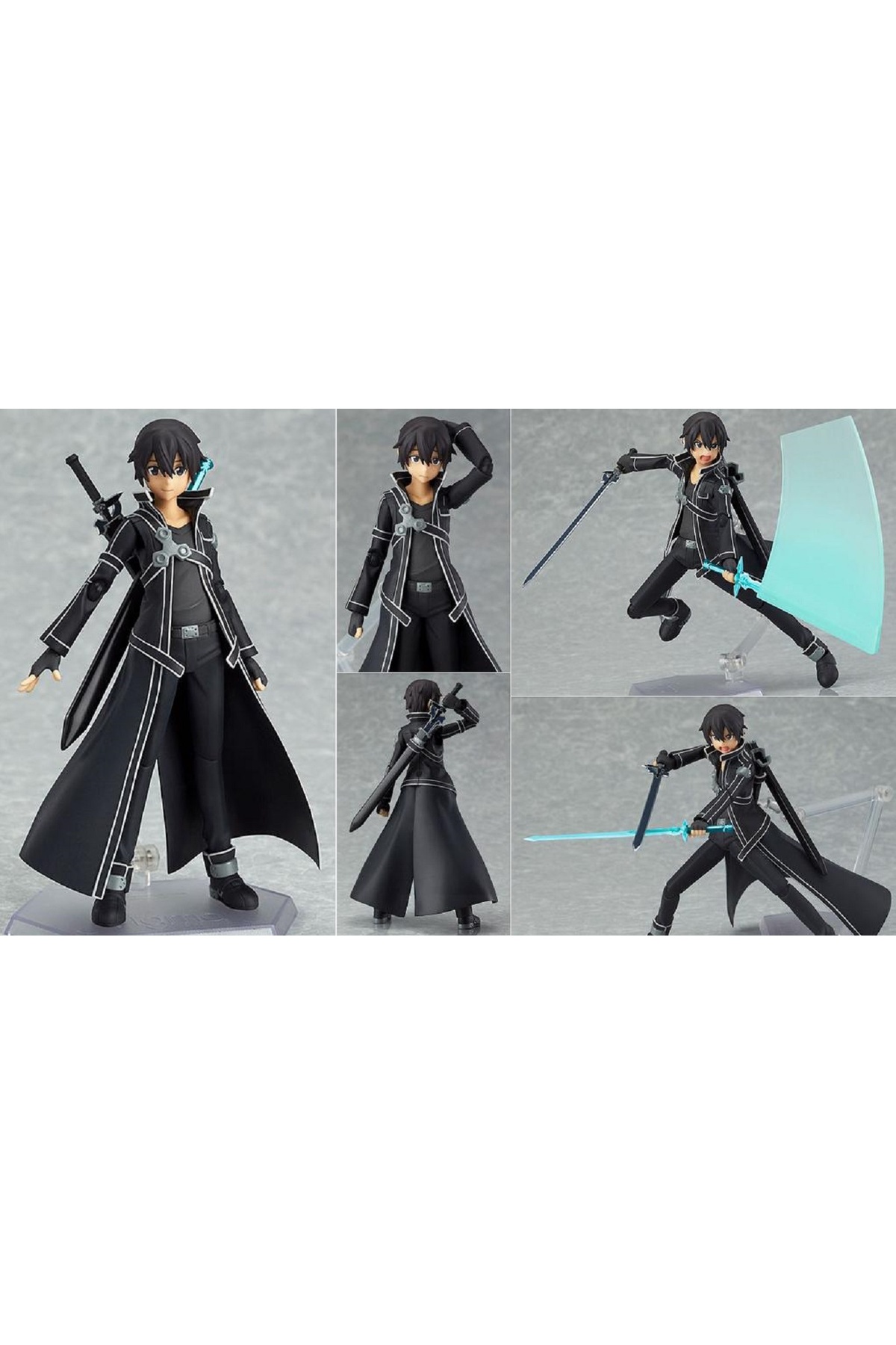 MYCH Sword Art Online Kirito Standlı Çok Aksesuarlı Action Figure Figür ...