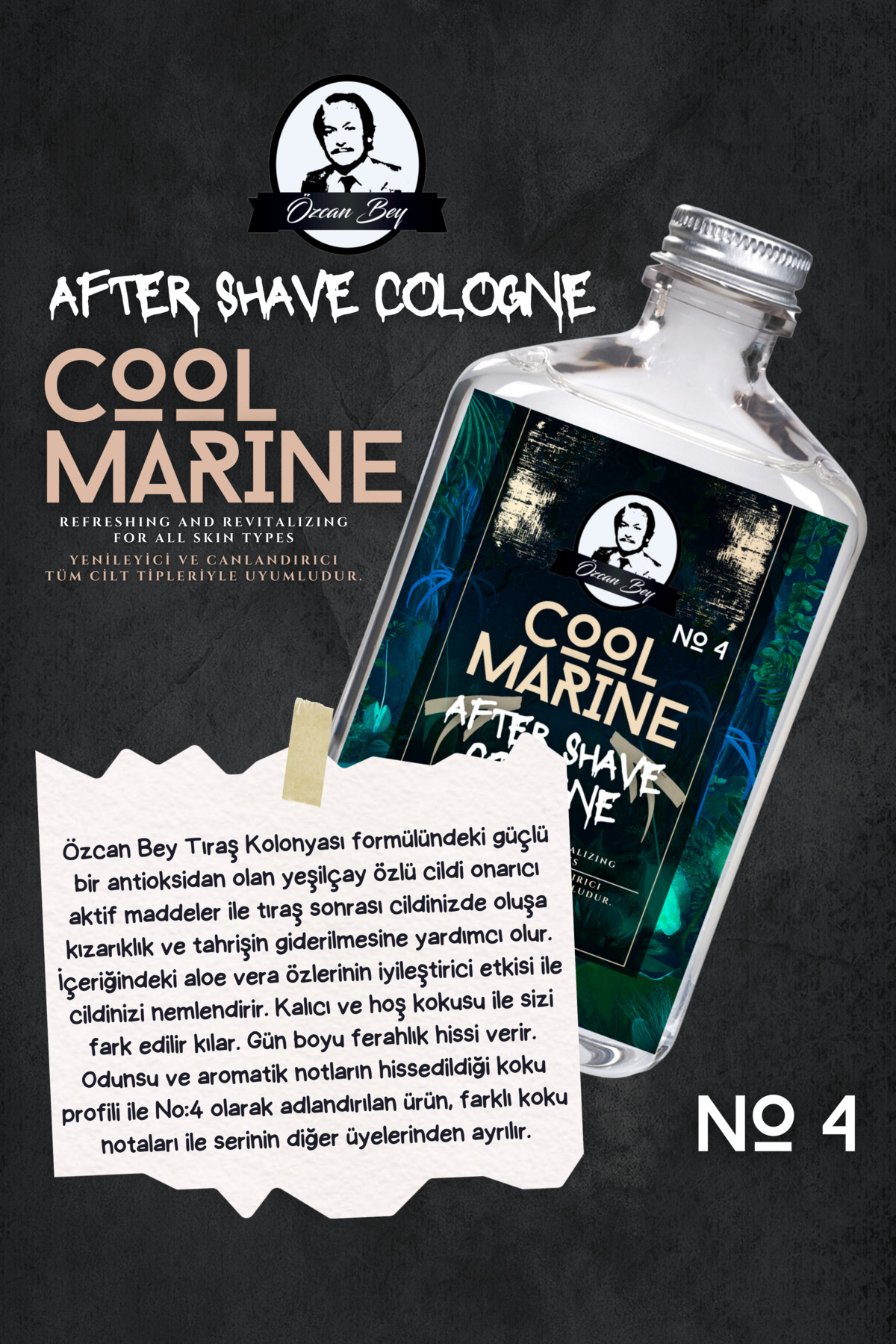Özcan Bey After Shave Serisi Cool Marine No.4 Tıraş Sonrası Tahrişi ...