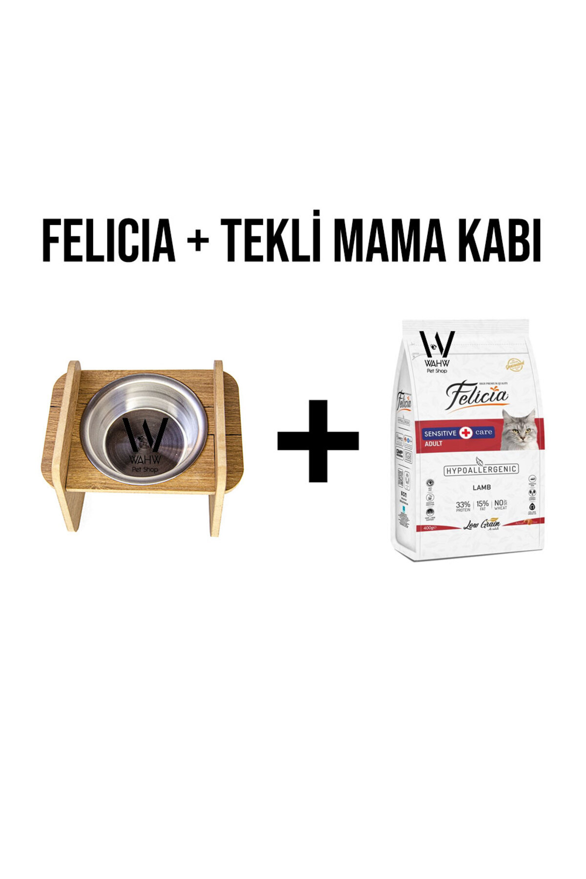 Felicia Mama Kabı Hediyeli Felicia Düşük Tahıllı Kuzulu Yetişkin Kedi ...