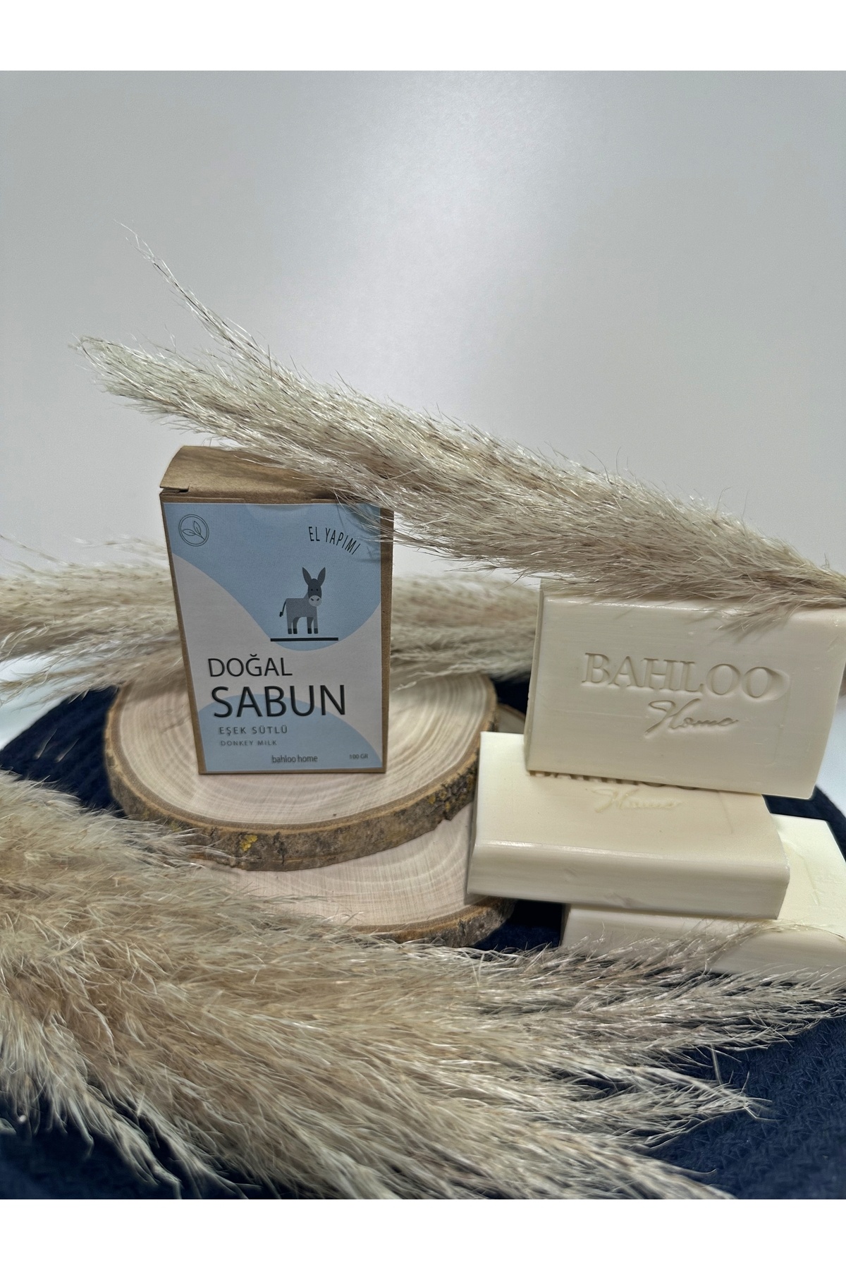 Bahloo Home El Yapımı Doğal Eşek Sütlü El ve Vücut Sabunu (100 gr ...