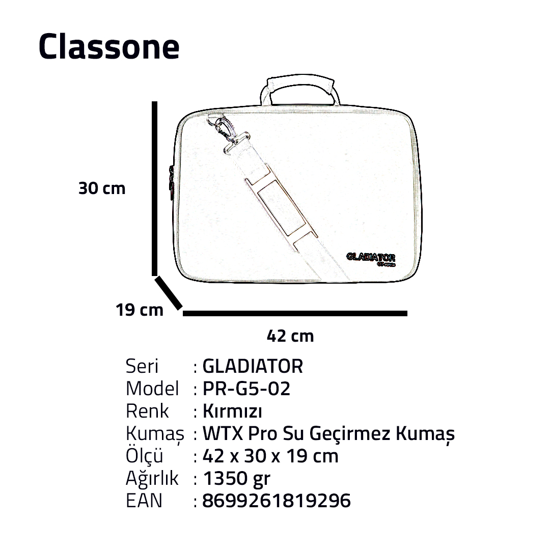 Classone PR-G5-02 Gladiatör G5 Serisi Oyun Konsolu Taşıma Çantası ...