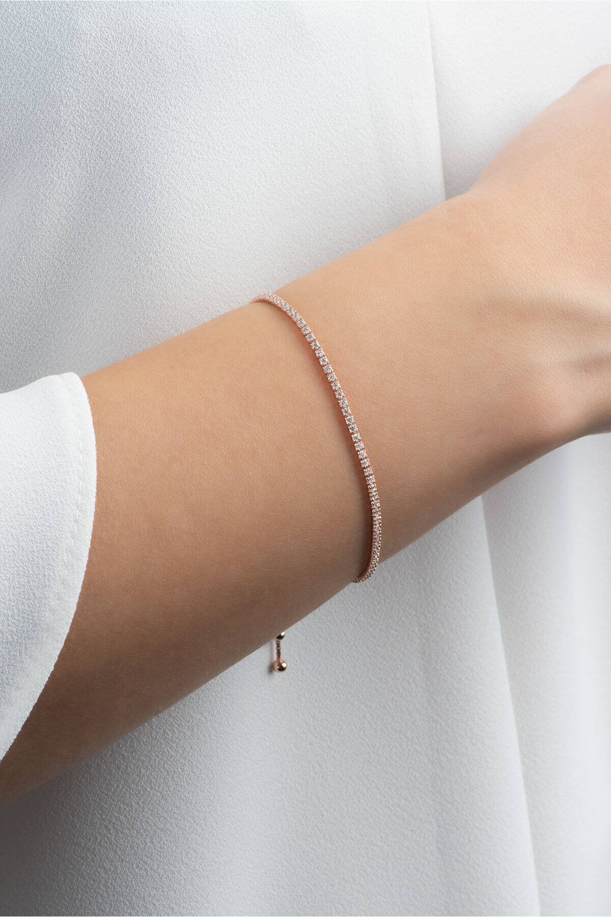 So Chic Su Yolu 18 Ayar Rose Altın Kaplama Gümüş Ayarlanabilir Bileklik ...