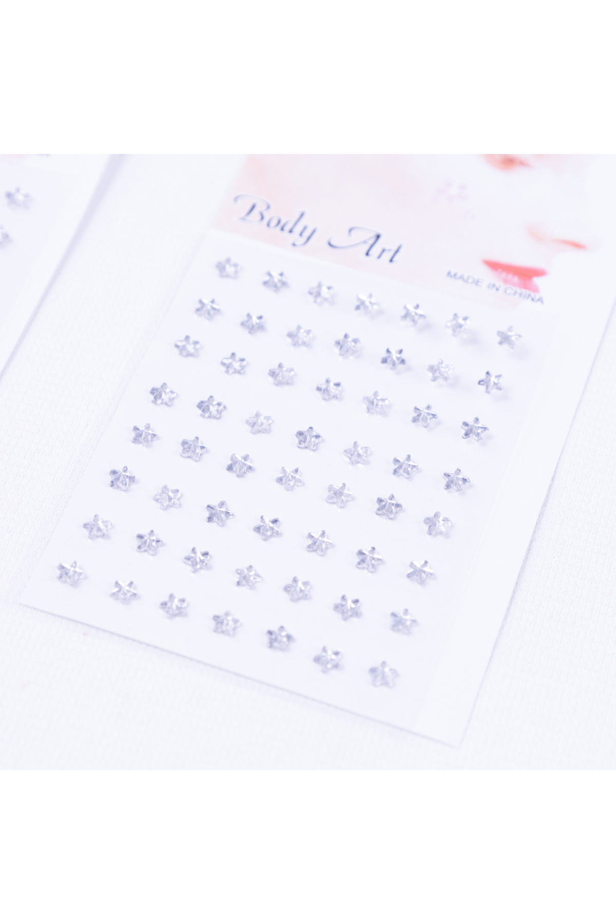 Bimotif Vintage Yıldız Model Kristal Yüz Ve Vücut Stickerı Yapışkanlı ...