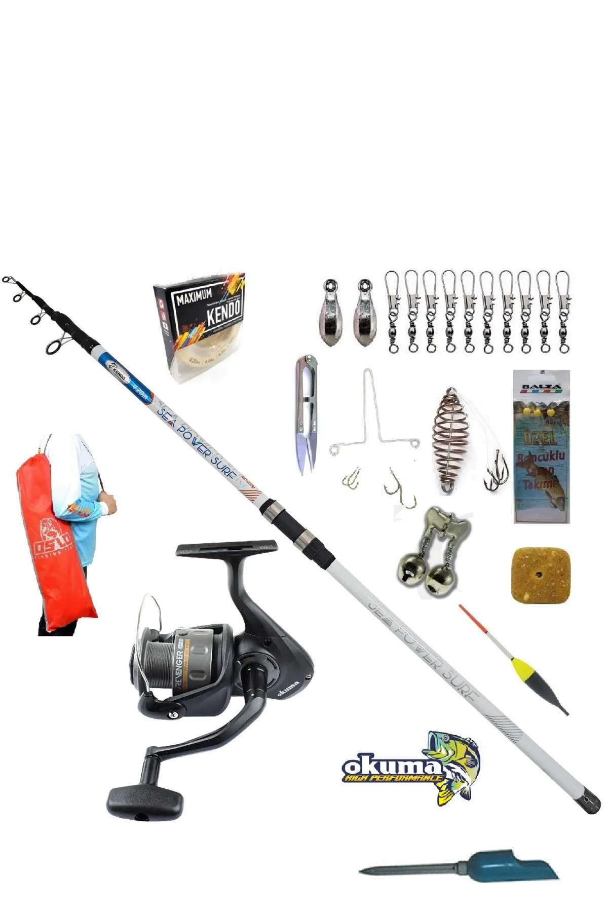 Okuma Revenger Rv-65 Kendo Sea Power Surf 420cm 100-250gr Profesyonel ...