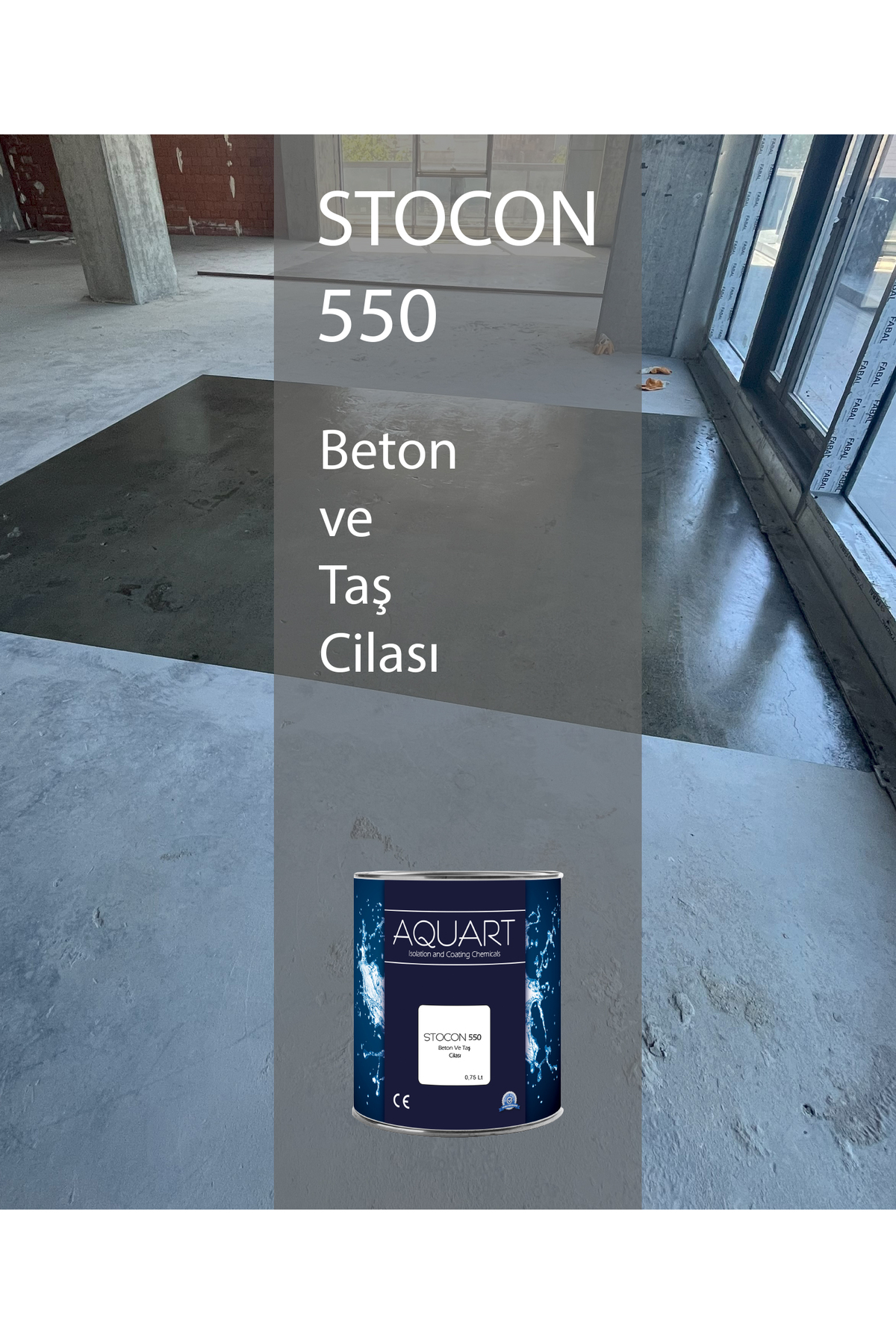 AQUART Stocon Beton Ve Taş Cilası Vernik 2,5lt Şeffaf - Fiyatı, Yorumları