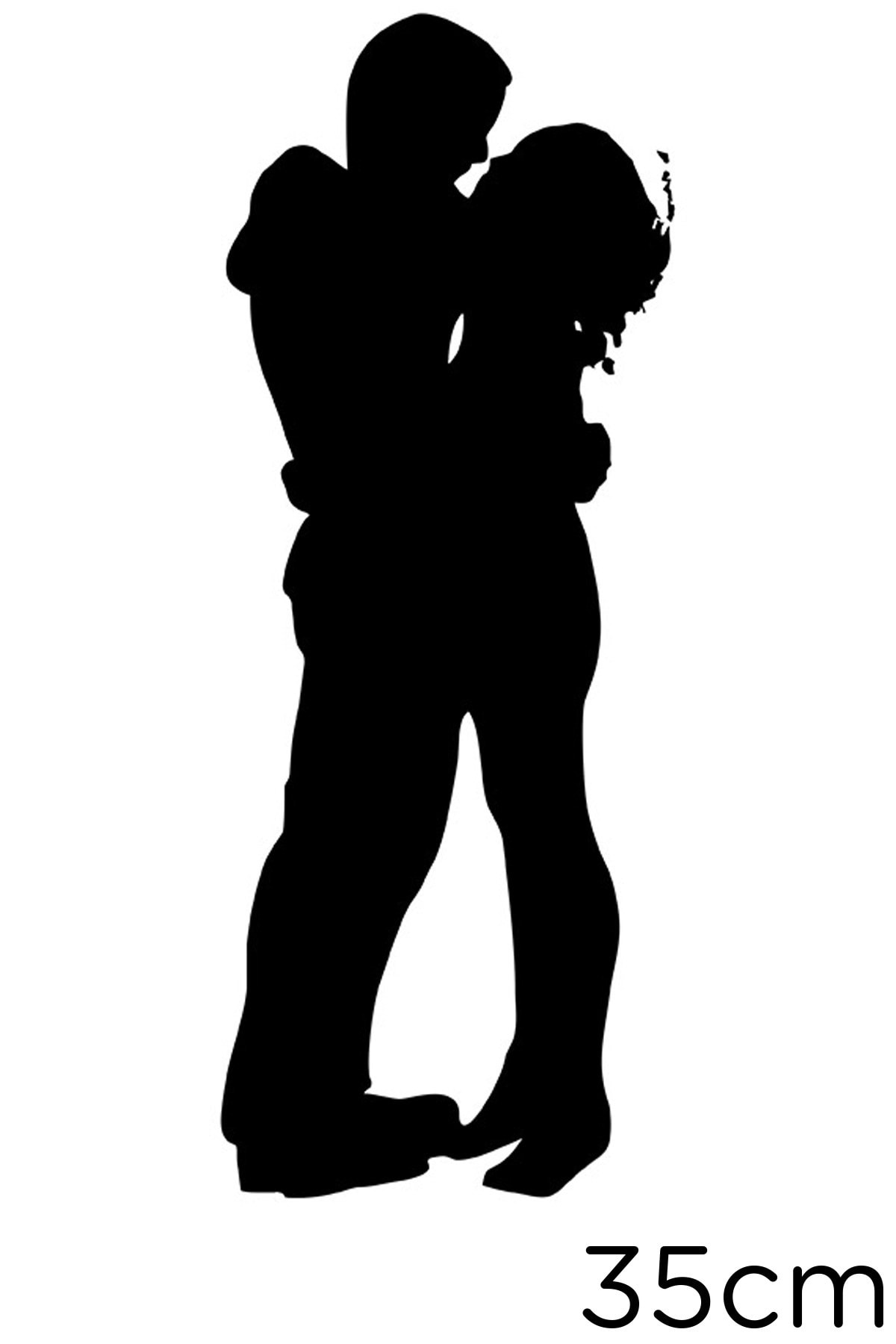 MIGNATIS Romantic Couple Sticker Looking and Hugging Together 35cm ...