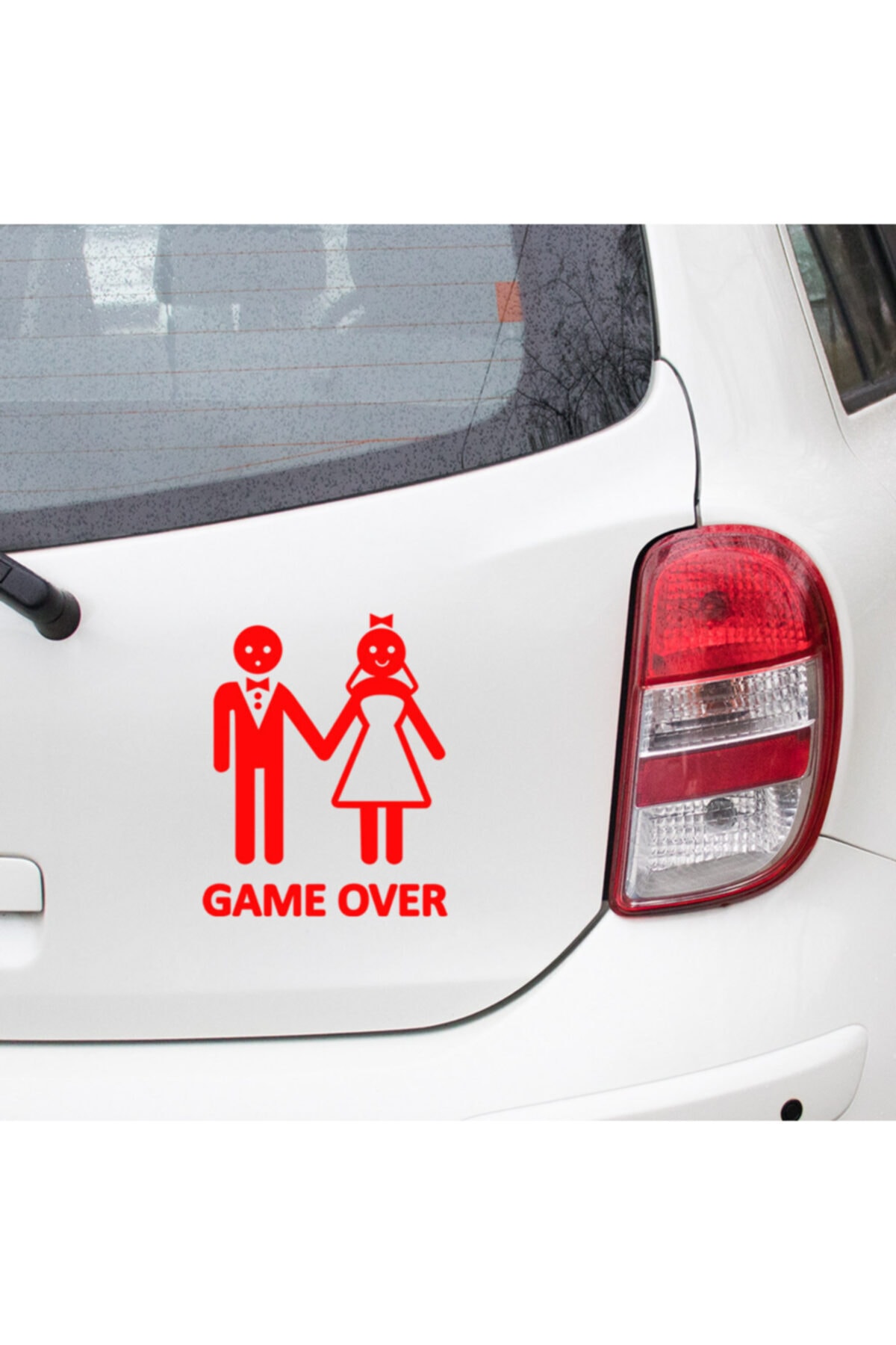 New Jargon Gelin Damat Arabası Için Süsleme Game Over Yazısı Çıkartma ...