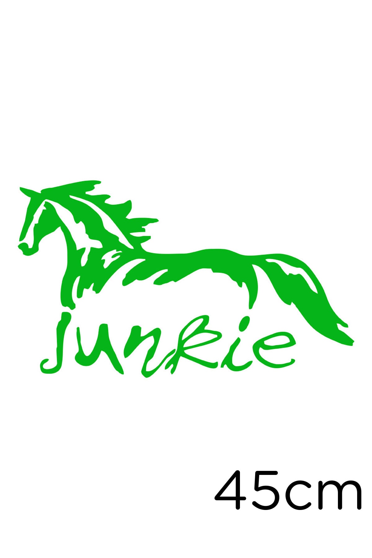 New Jargon Junkie Text și Pastă Autocolant Cal Cal 45cm - Verde- Trendyol