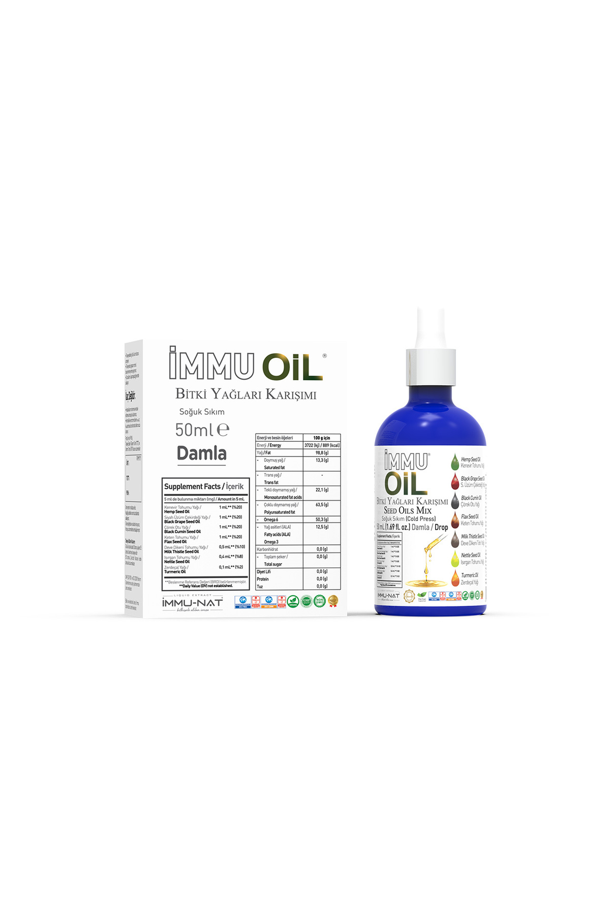 İmmu-Nat İmmu Oil 50 ml Drop Fiyatı, Yorumları - Trendyol