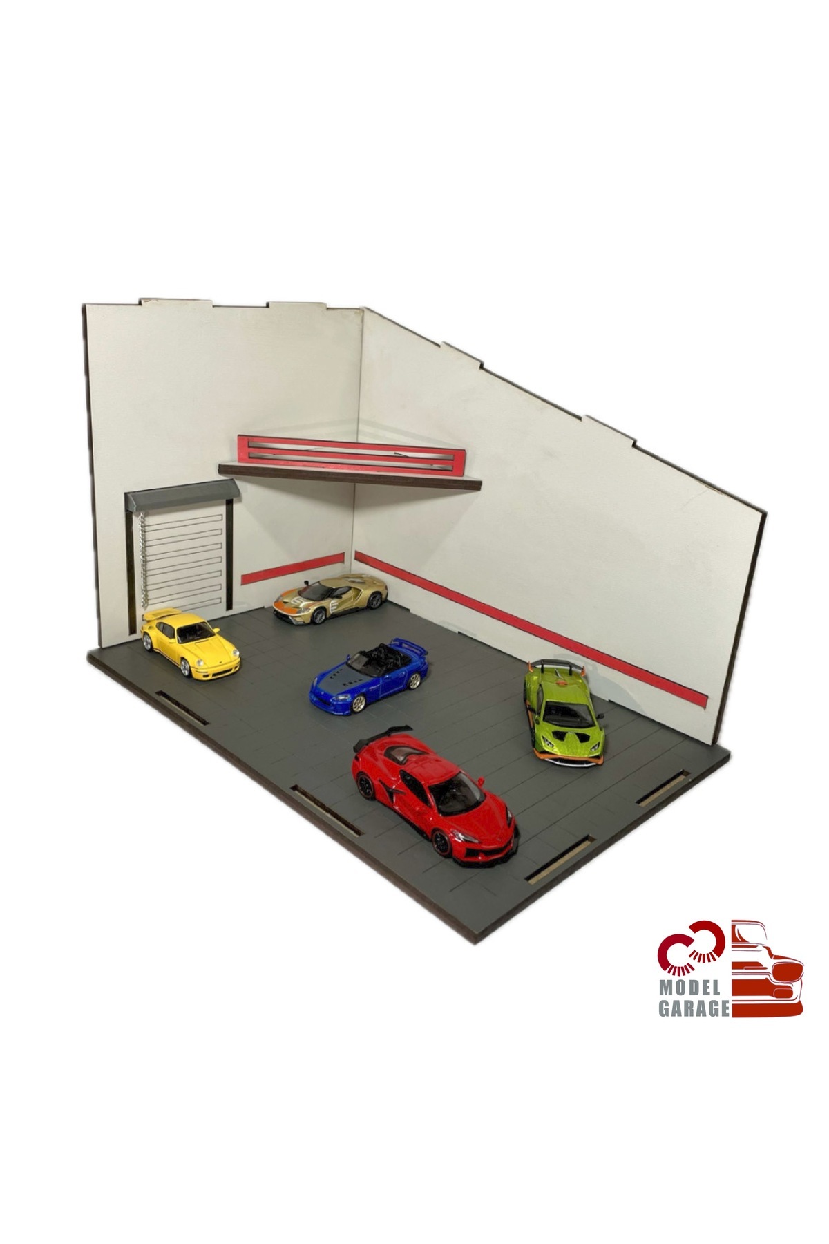 ÜRETİM 1/64 Ölçek Araç Tamirhanesi Otopark Diorama Diecast Sergileme ...