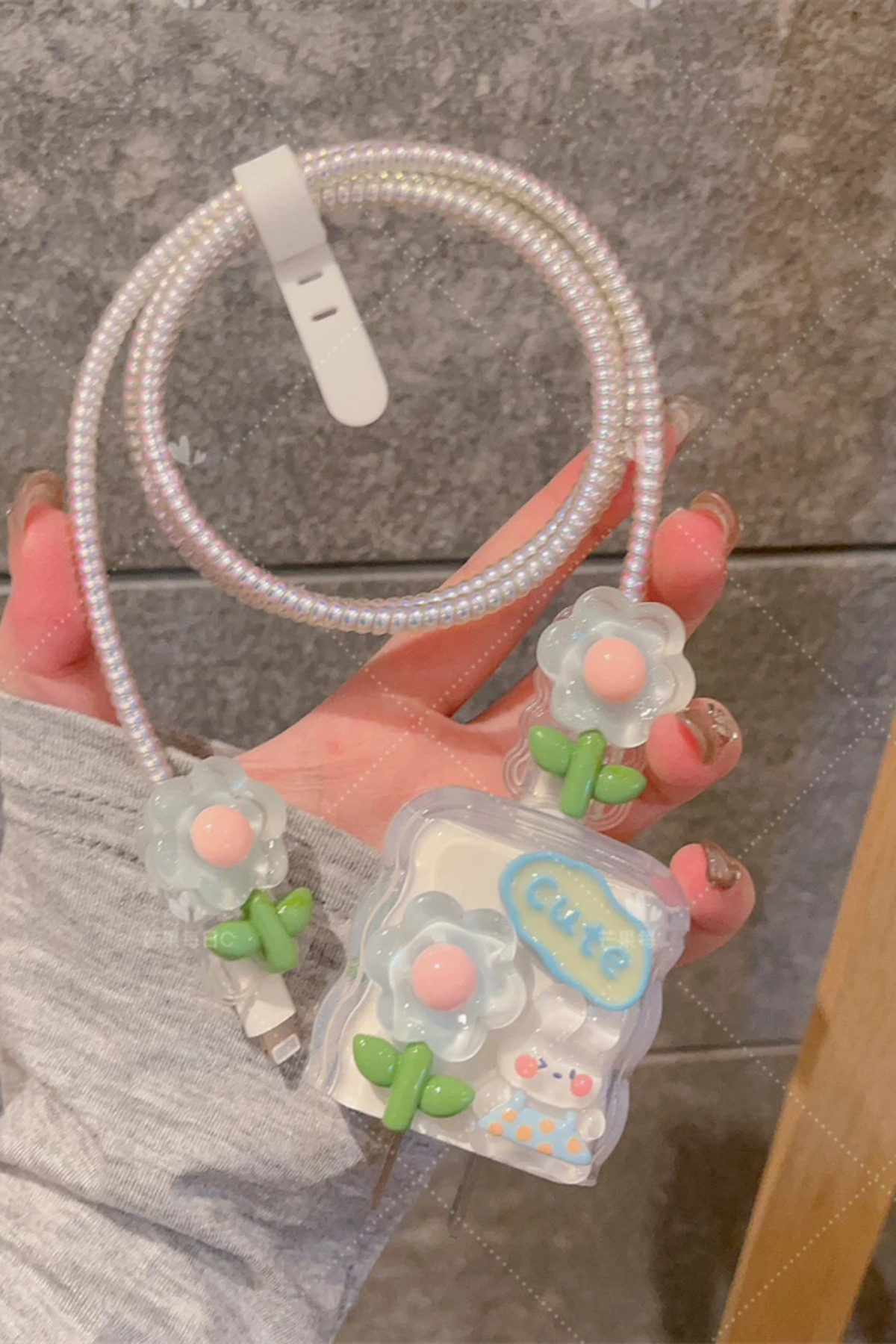 KVK PRİVACY iPhone 18W/20W Uyumlu Şarj Kılıfı, Şarj Kablosu Örme ...