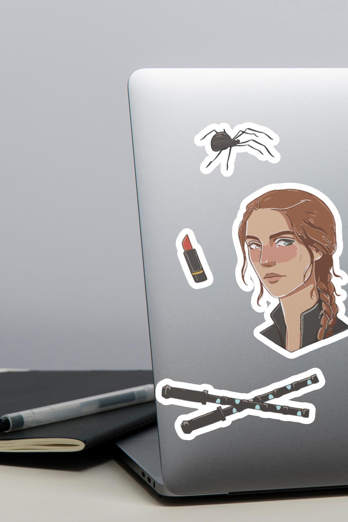 Anime Marketi Black Widow Sticker Seti - Ajanda - Laptop - Telefon ...