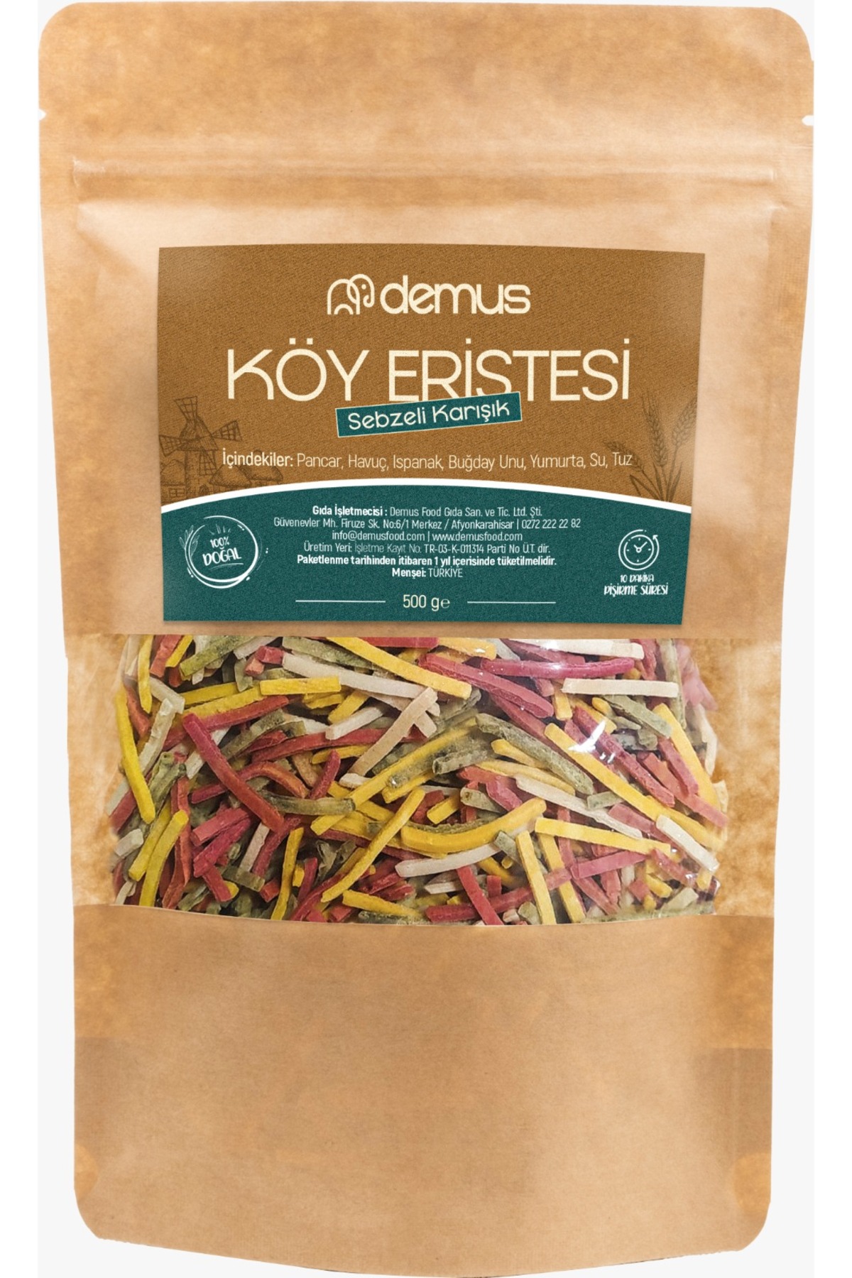 DEMUS FOOD Demus El Yapımı Sebzeli Karışık Erişte 500 g Fiyatı ...