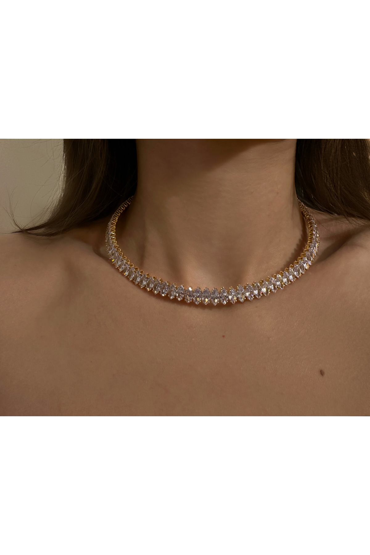 Okko Store Kesme Taşlı Ring Choker Kolye - Fiyatı, Yorumları