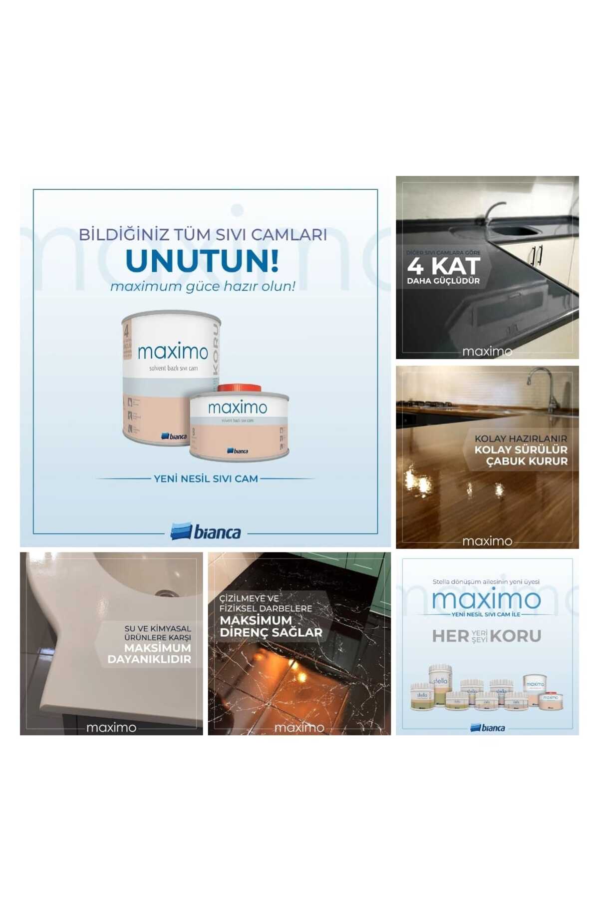 Bianca STELLA Maximo Solvent Bazlı Sıvı Cam İpek Mat Fiyatı, Yorumları ...