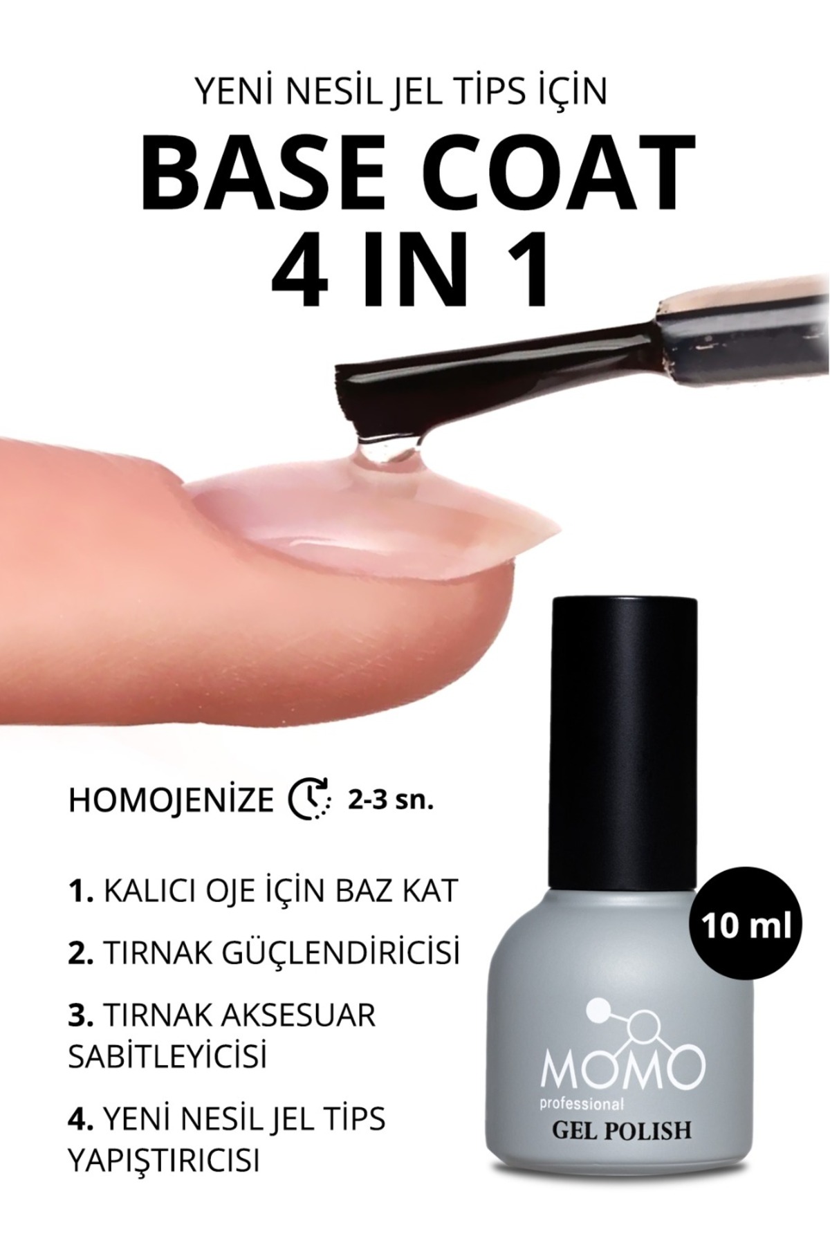 MOMO professional Base Coat 4 In 1, 10 ml Fiyatı, Yorumları - Trendyol