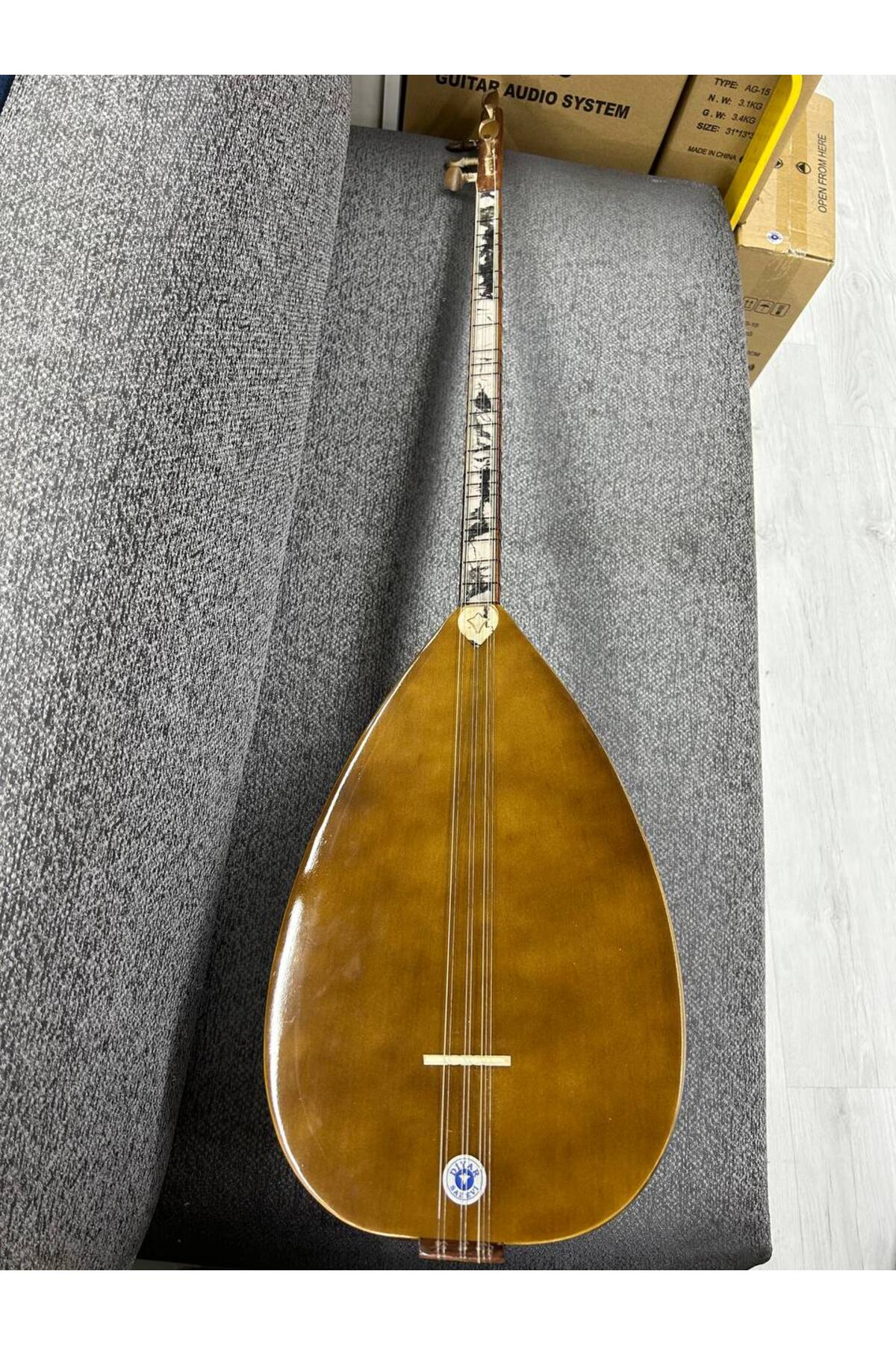 Diyar Saz Evi PROFESYONEL MAUN UZUN SAP BAĞLAMA KILIF+TEL+TEZENE ...