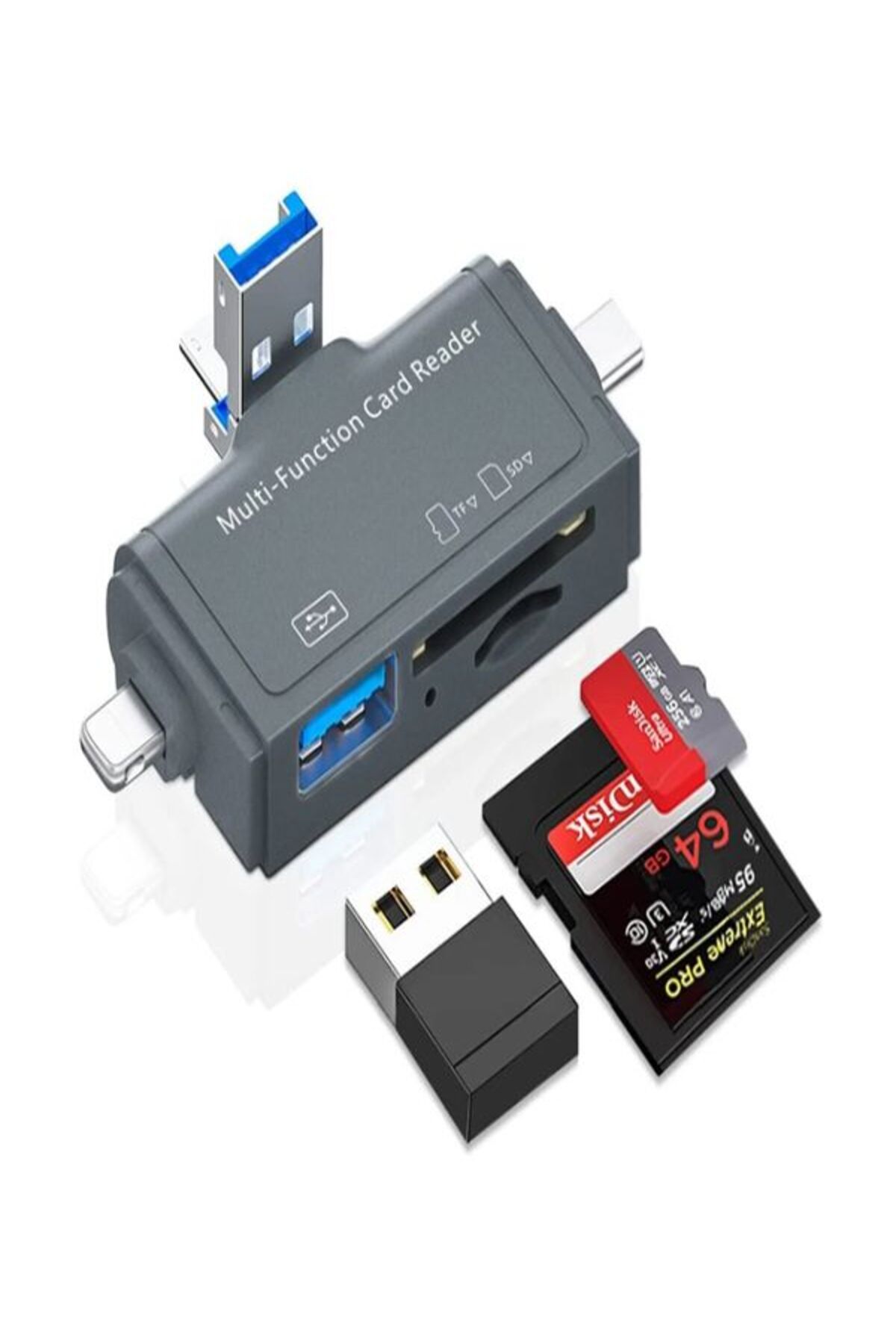 ULTRATEKNO 7in1 Micro Usb Type C Iphone 15, 14, 13, 12, 11 Pro Max ...