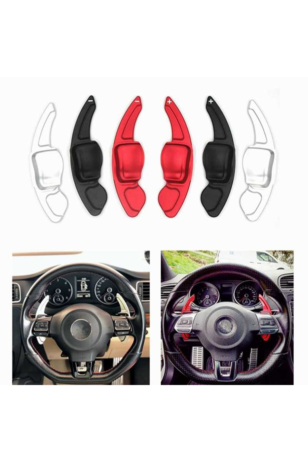 Universal Vw Golf 7 Rline Direksiyon F1 Vites Kulakçık Paddle Shift ...