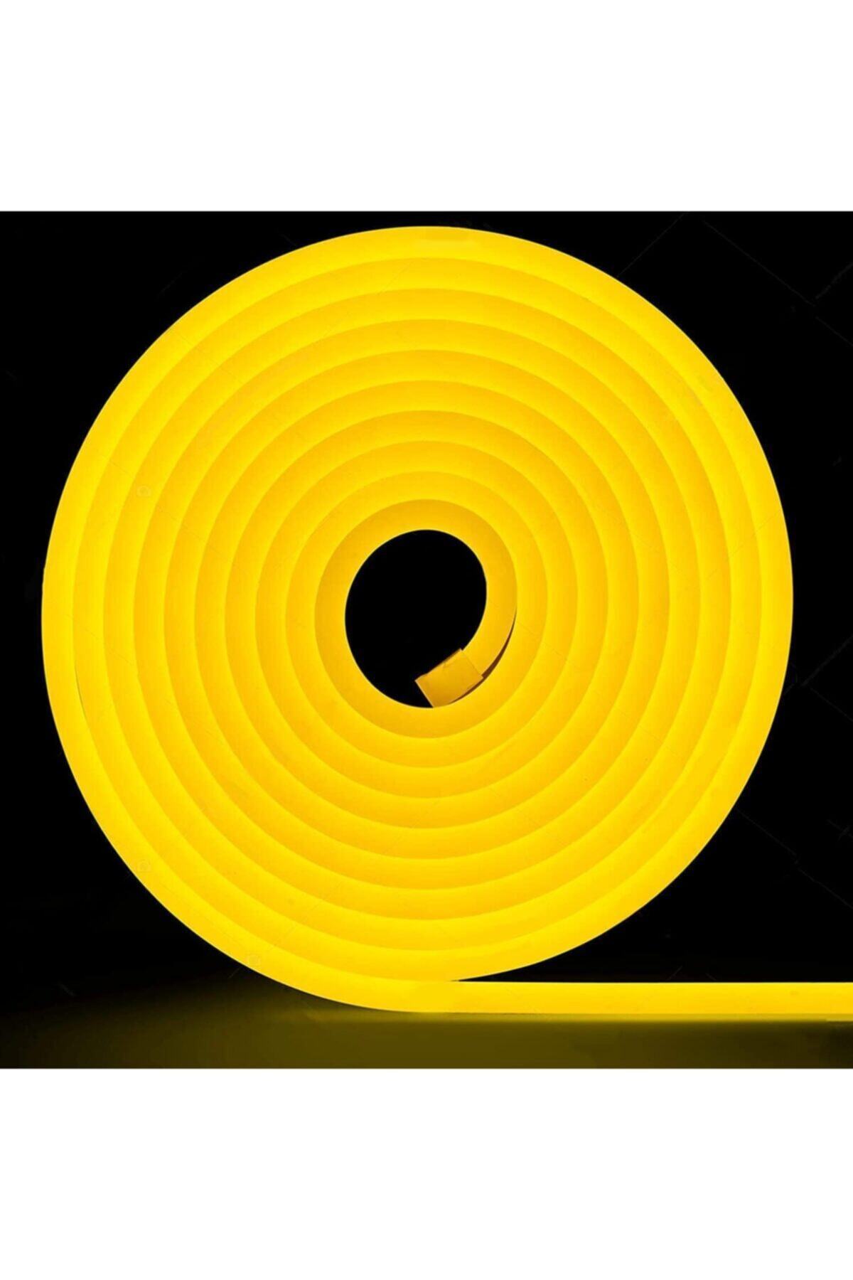 Ema Dükkan 12 Volt 3 Metre Amber Neon Led Işık Prize Takılmaya Hazır ...