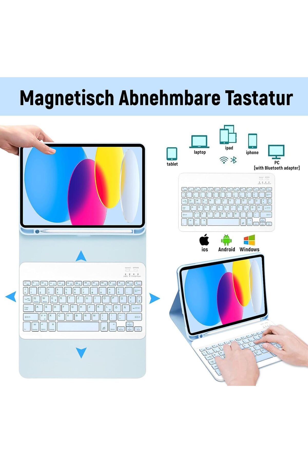 m.tk moveteck İpad 11.nesil A16 2025/10.nesil 10.9 Uyumlu Tablet ...
