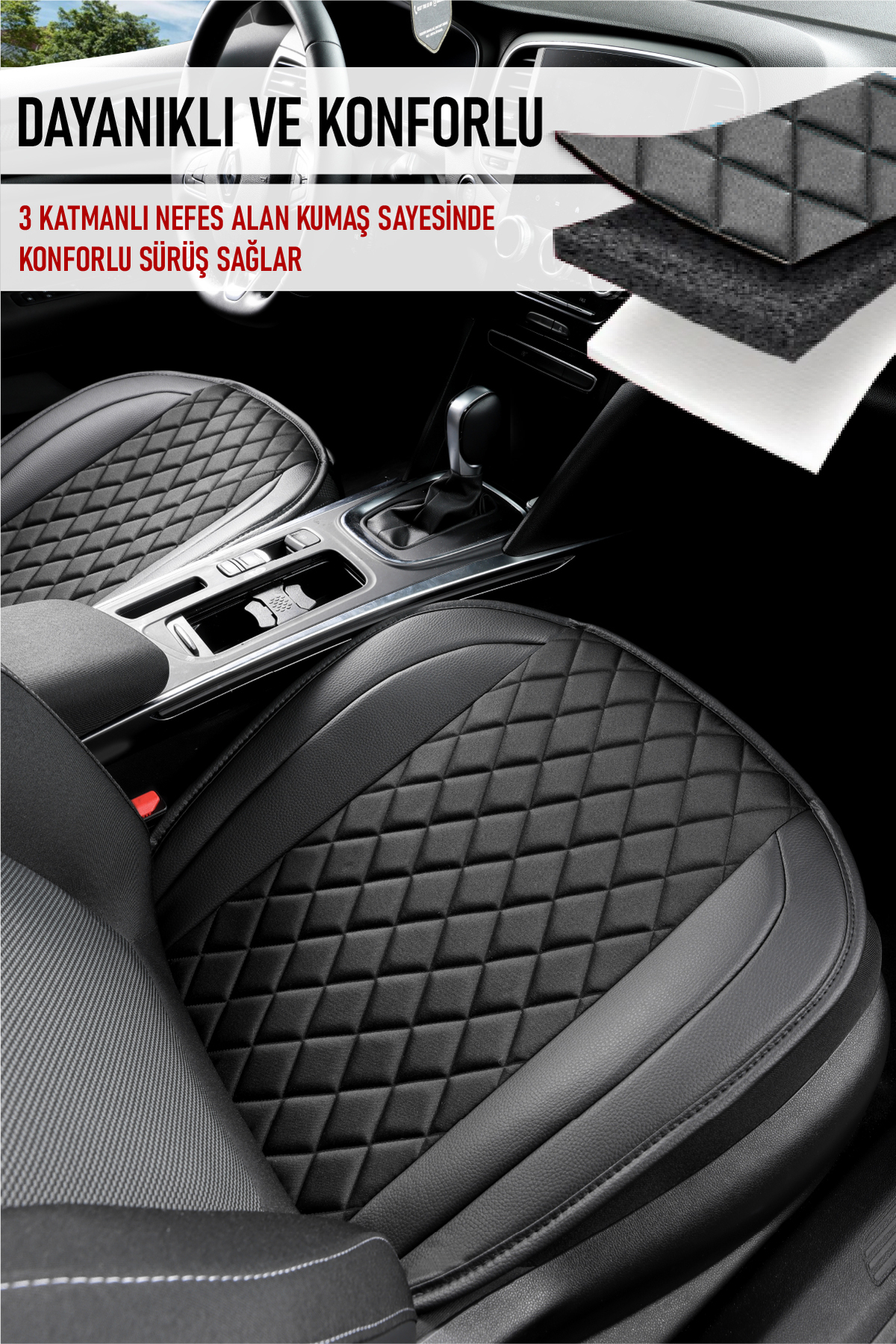 stiloto HYUNDAİ TUCSON UYUMLU DERİ DESTEKLİ TERLETMEZ OTO KOLTUK ...